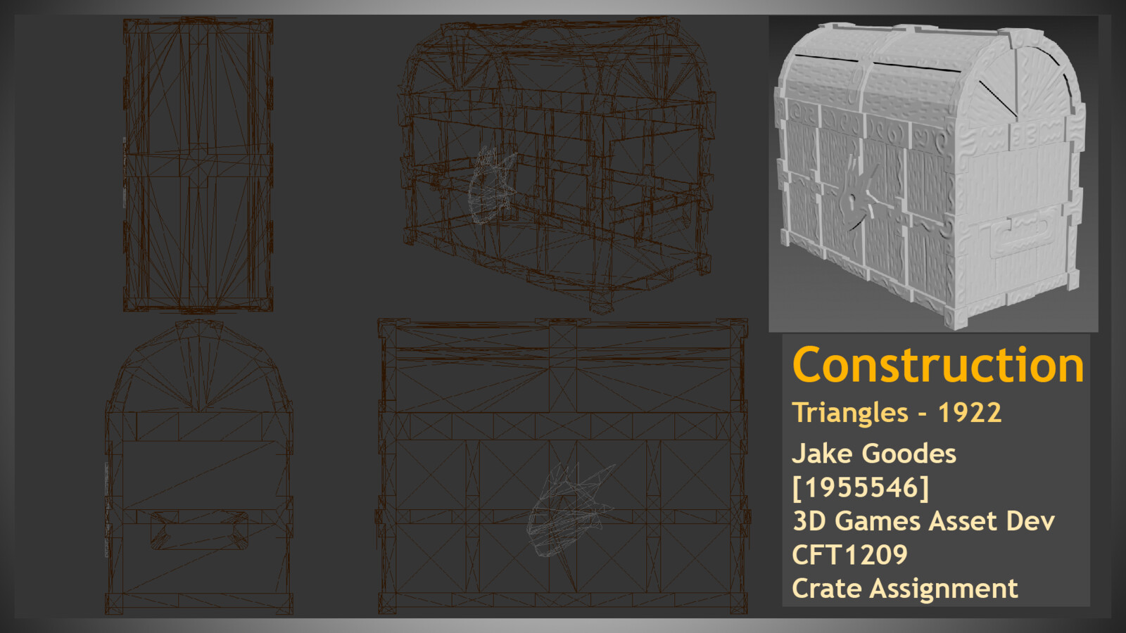 Jake Goodes - Hand Painted Chest