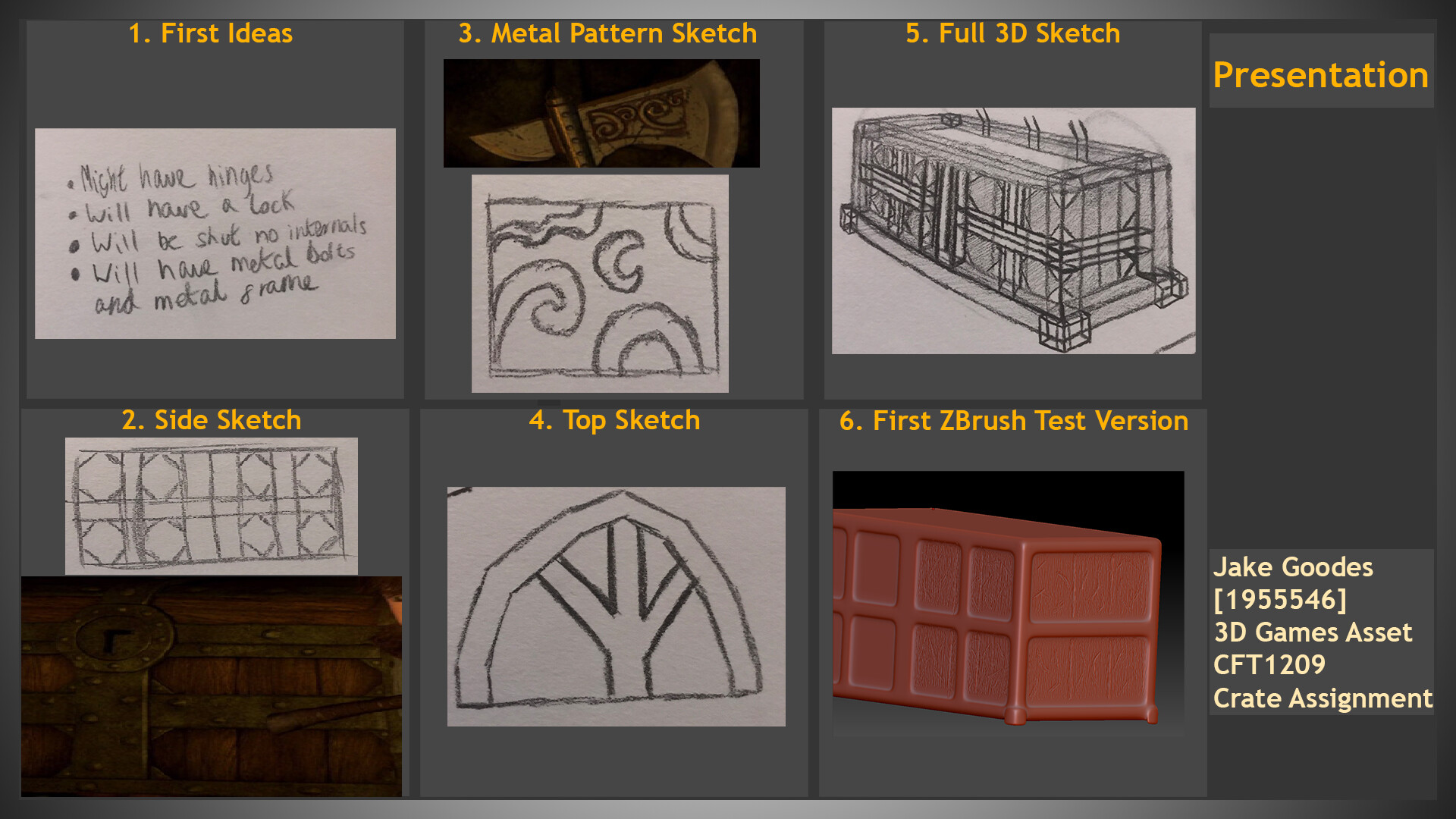 Jake Goodes - Hand Painted Chest