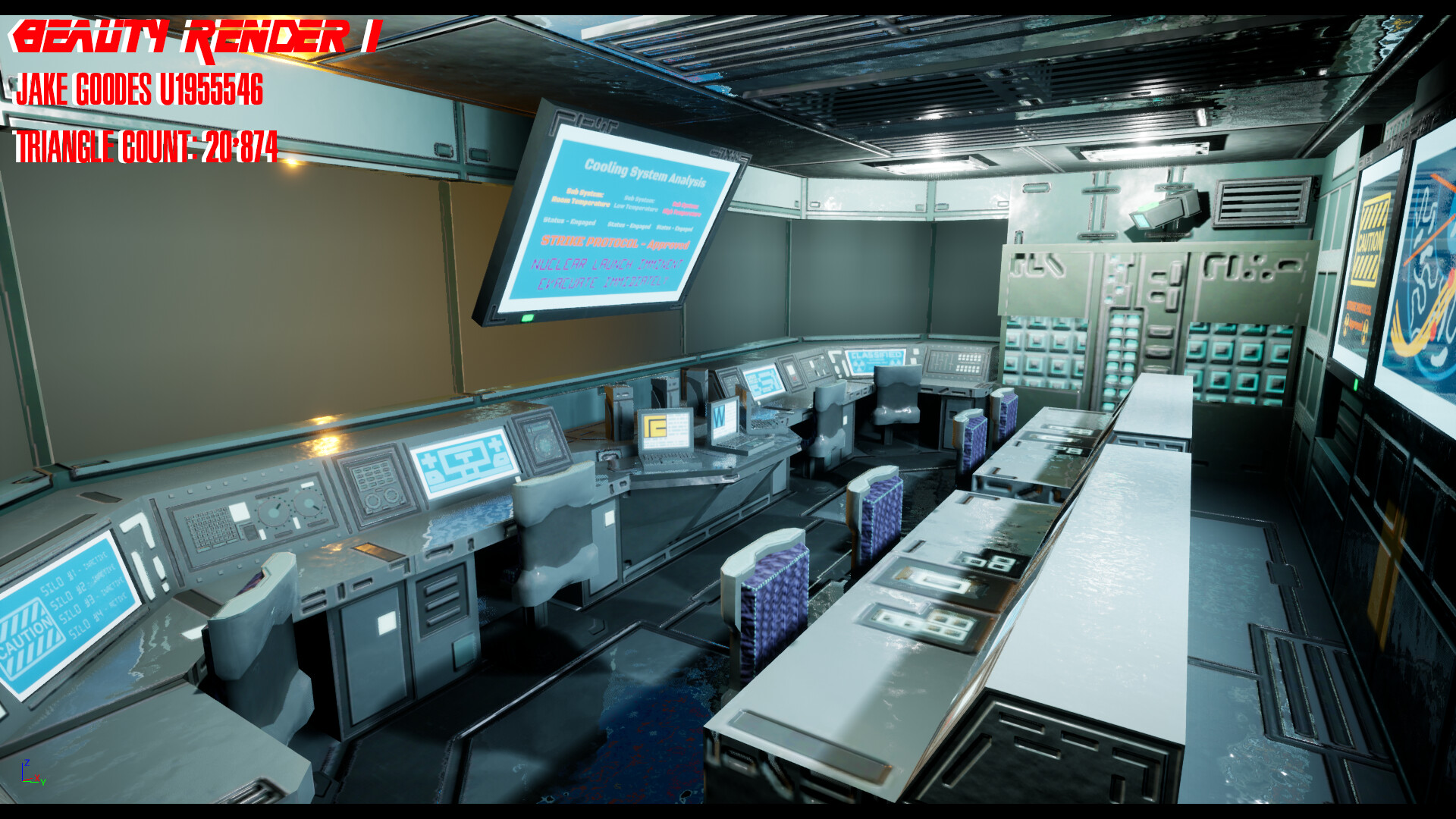 ArtStation - Environment Recreation [Metal Gear Solid - Main Control Room]