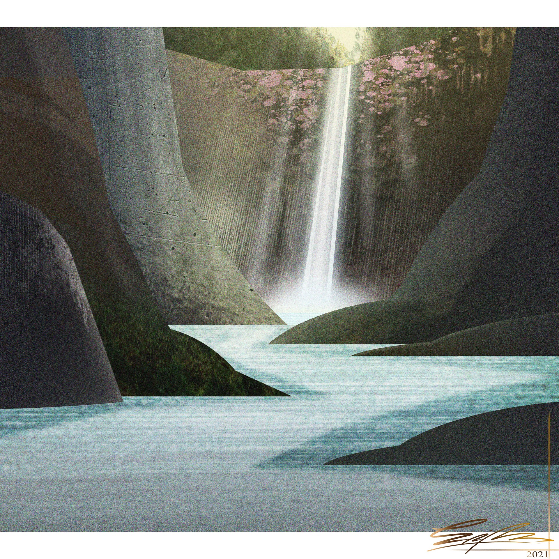 ArtStation - SECRET WATERFALL