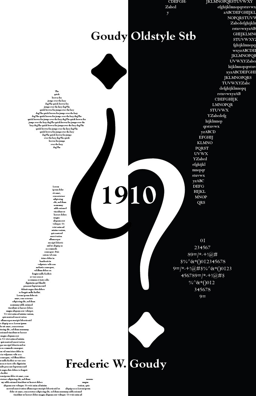 Allen Huang - Goudy Old Style Typeface Poster