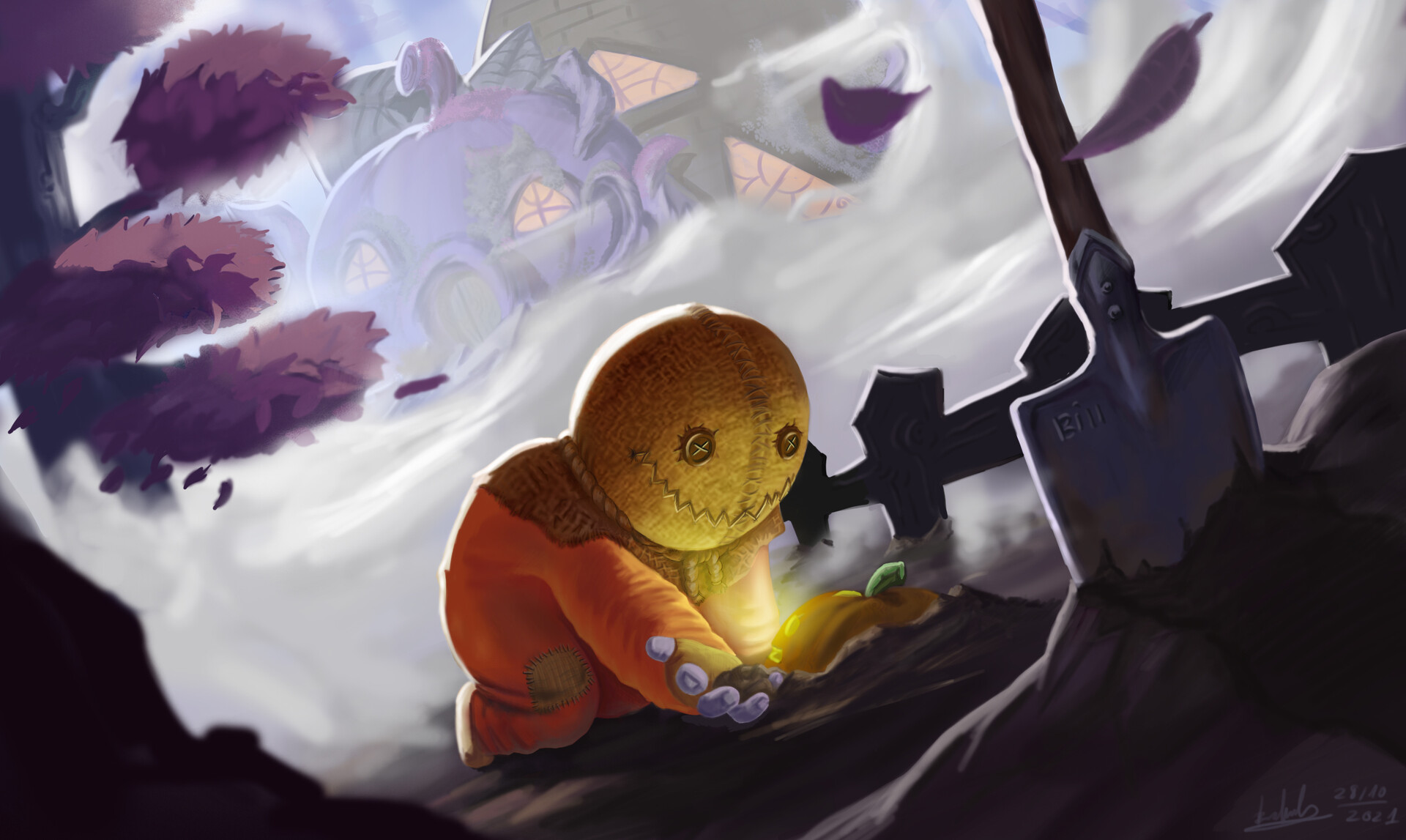 ArtStation - Sam's halloween