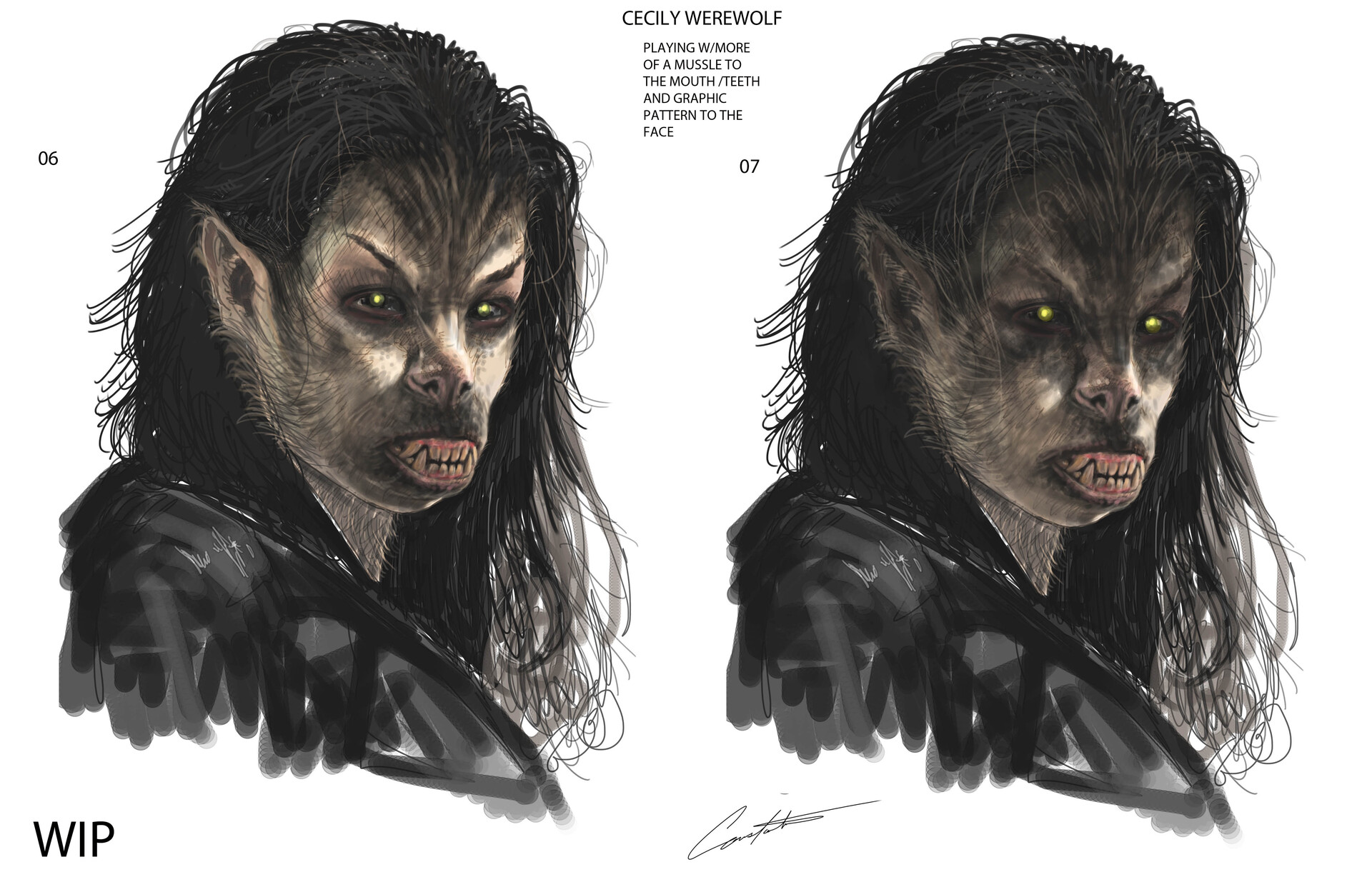 Constantine Sekeris - werewolves within female werewolf make up designs