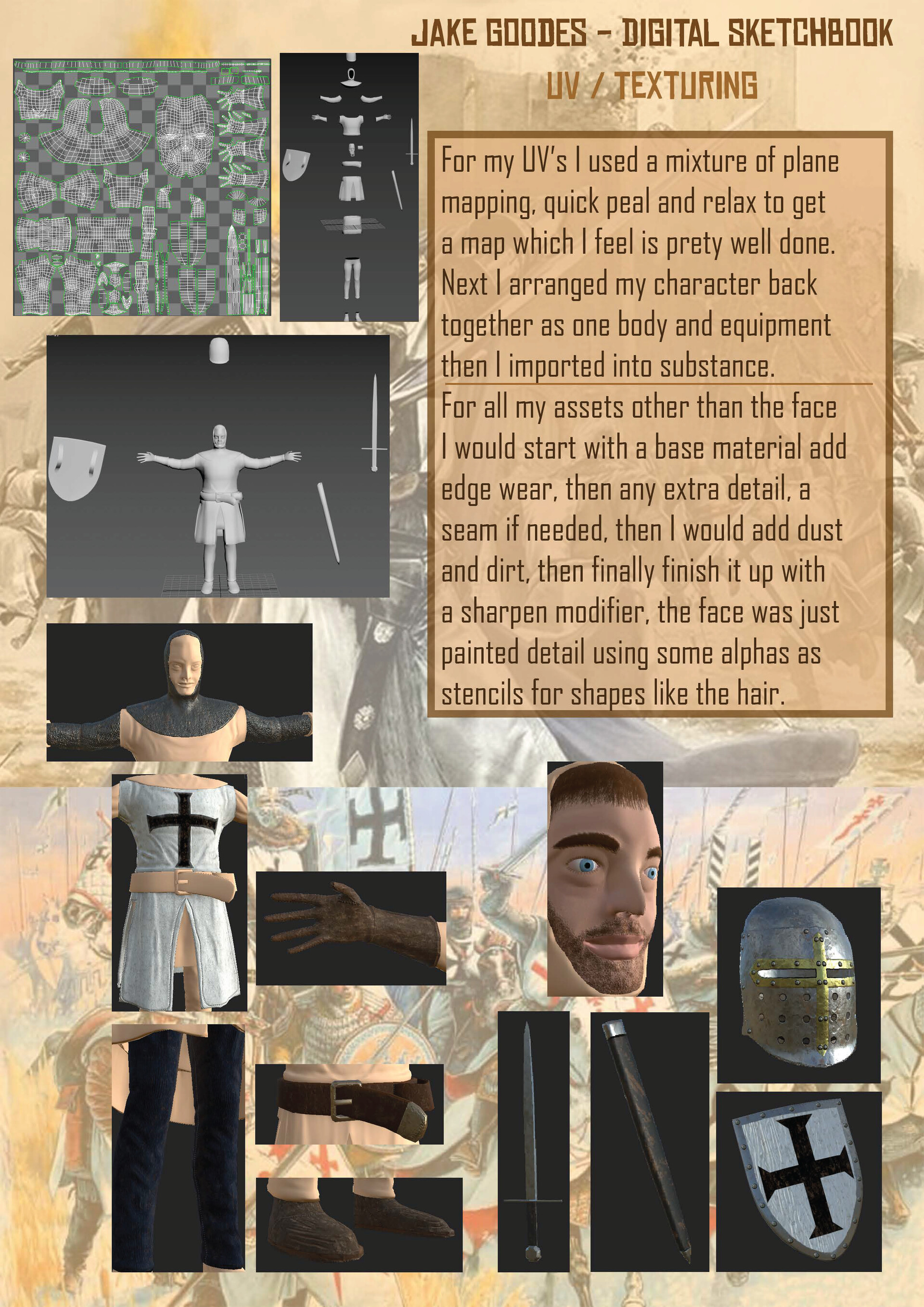 Jake Goodes - Teutonic Knight Character Design