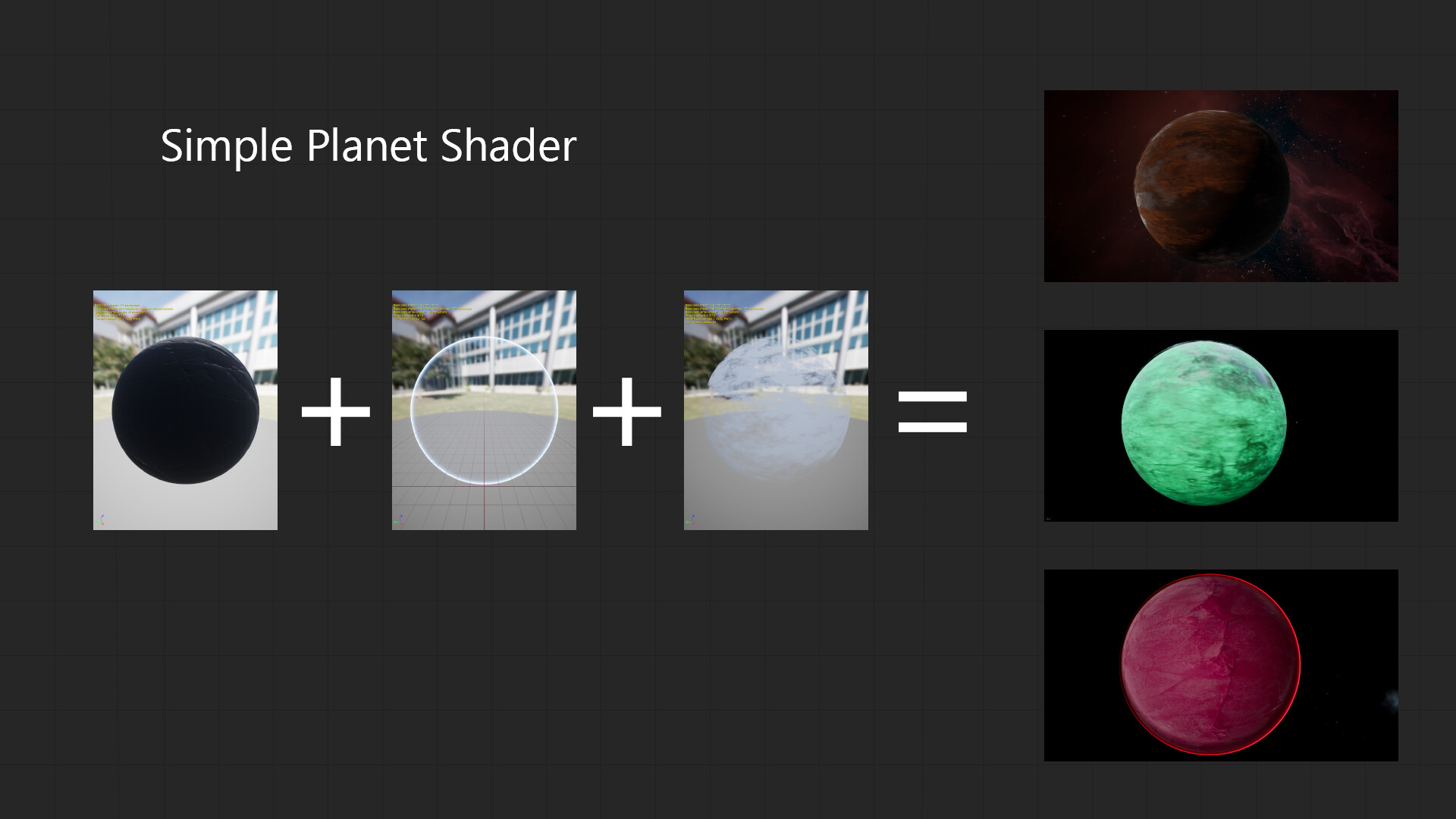 Steve Biegun - Planet Shader // Tech Art