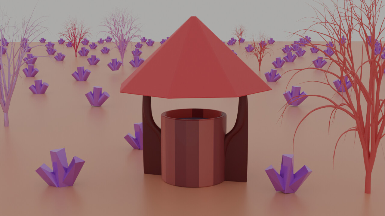 ArtStation - Magic wishing well