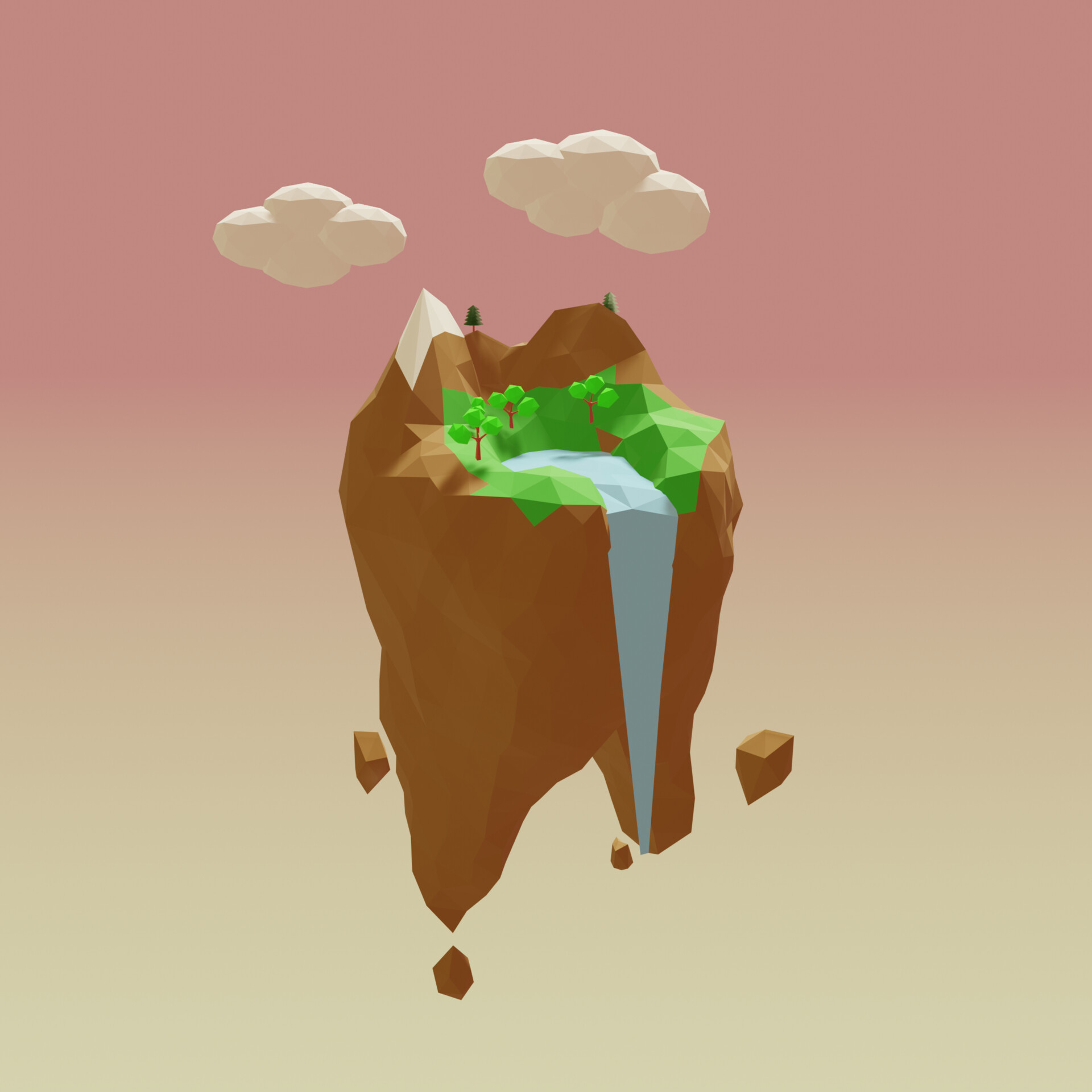 ArtStation - Floating Island
