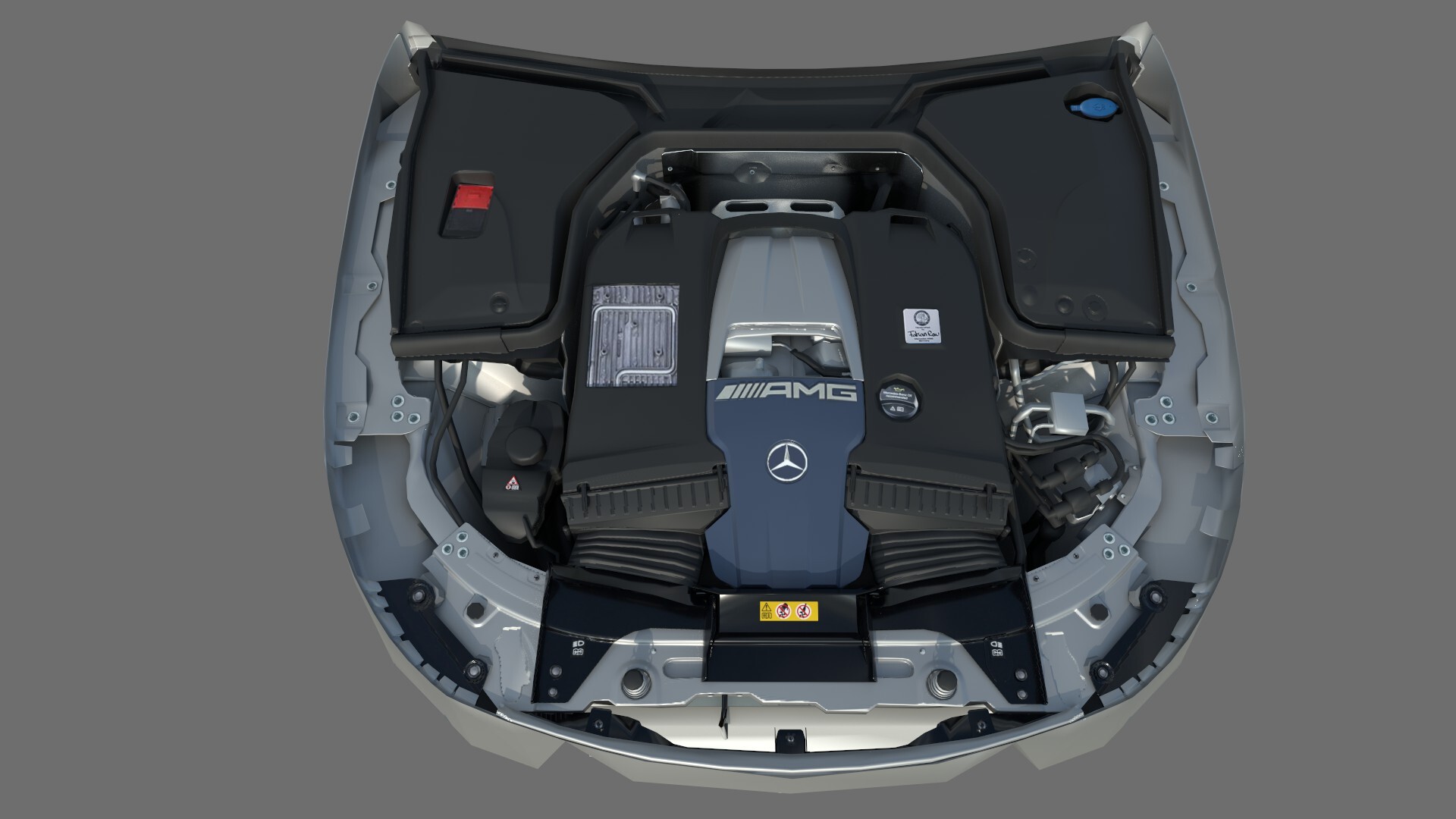 ArtStation - Mercedes-Benz, Engine E63 (Game ready model)