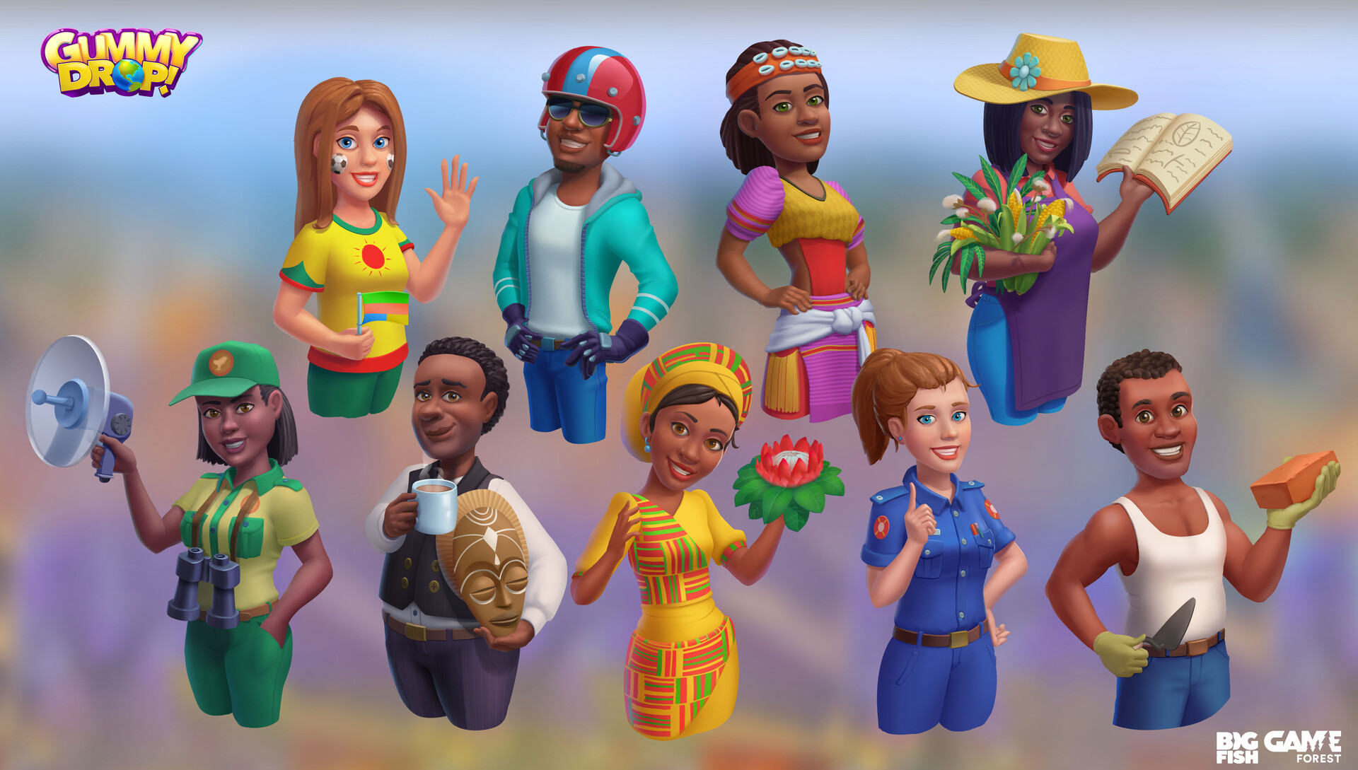 Aleksey Petruk - Some Gummy Drop characters