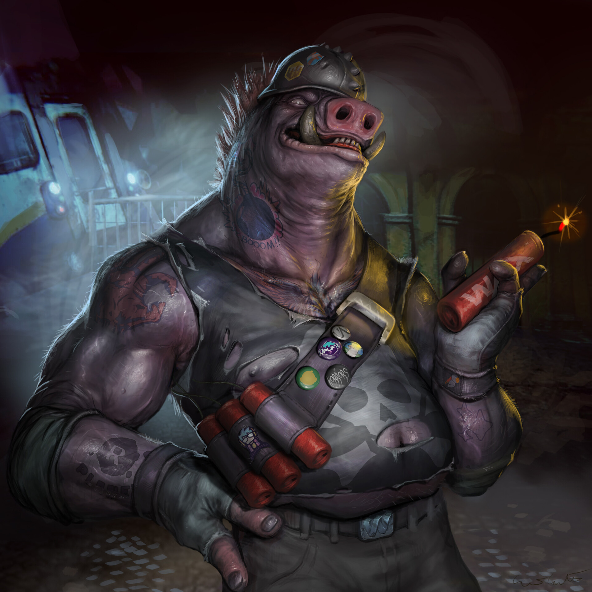 ArtStation - BombaBoar (Exit Limbo Character)