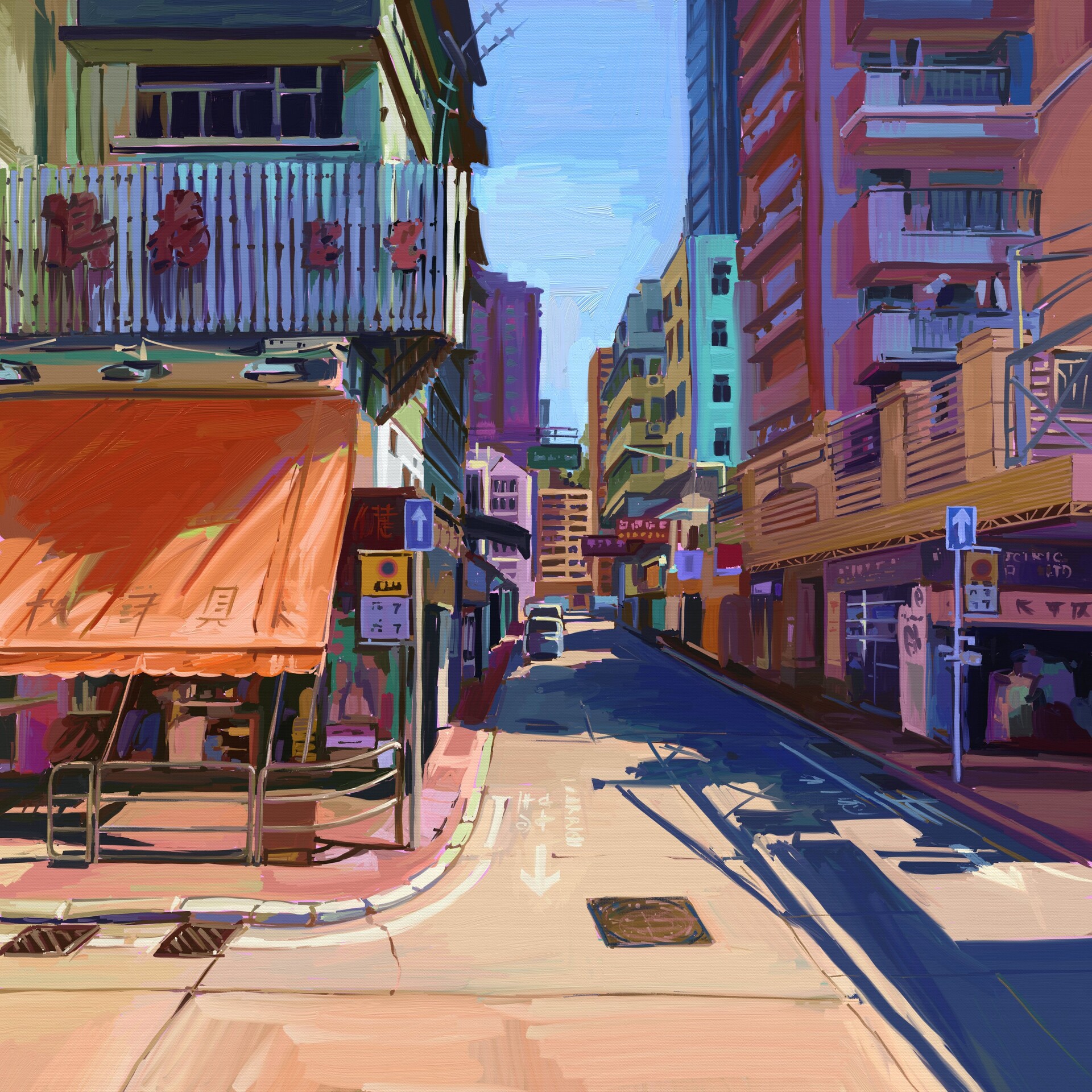 ArtStation - The Vibrant Colours of Asian Streets