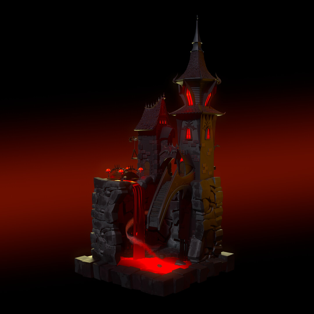 ArtStation - Diorama - Vampire's Castle