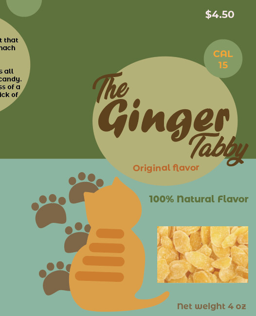 ArtStation - Package Redesign (Ginger Tabby- Ginger Chews)