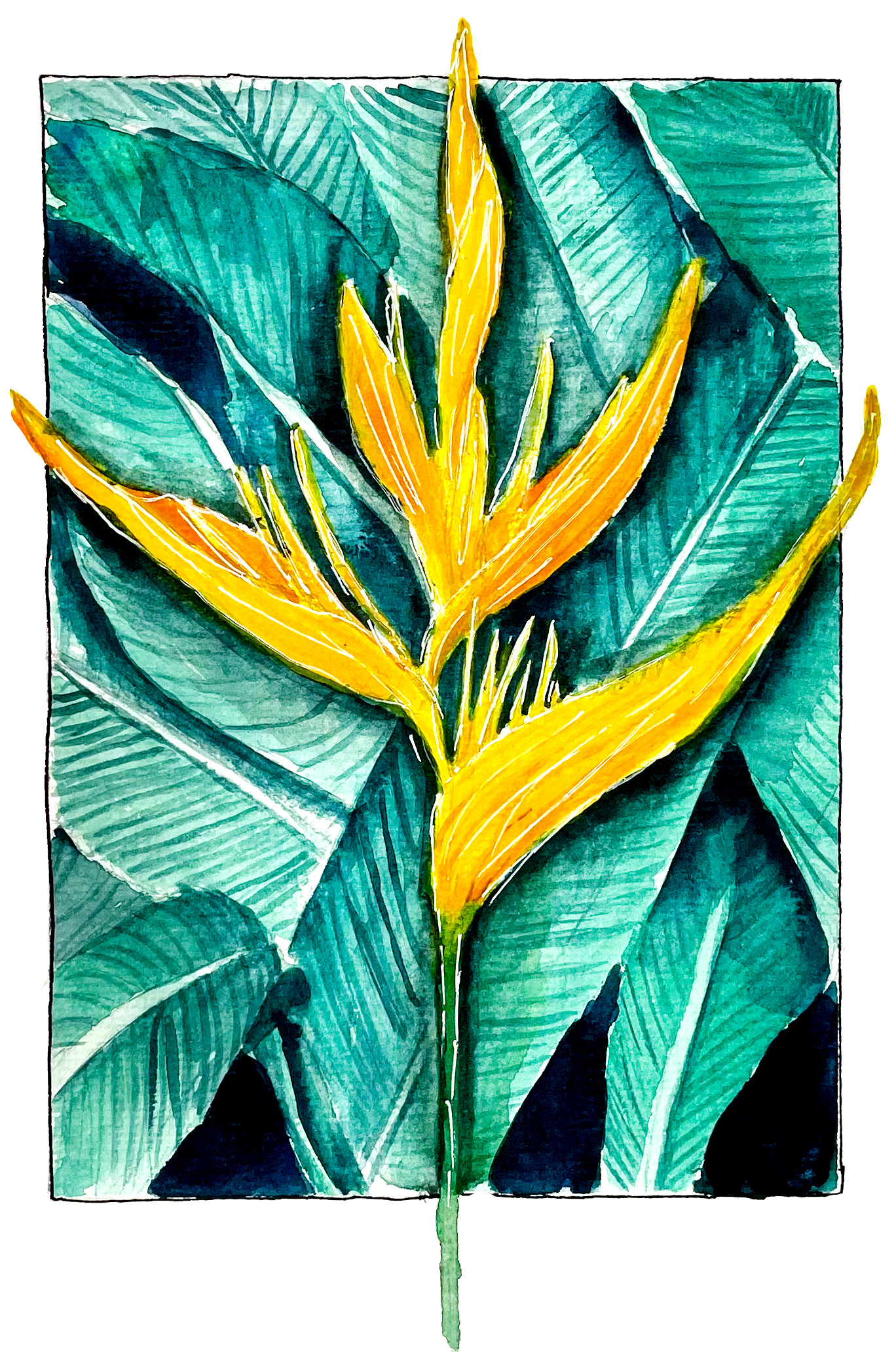 ArtStation - Yellow tropical flower