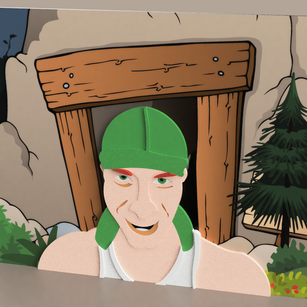 Lyle - TikTok : Tuckot 3D Portrait : The Damp Knife