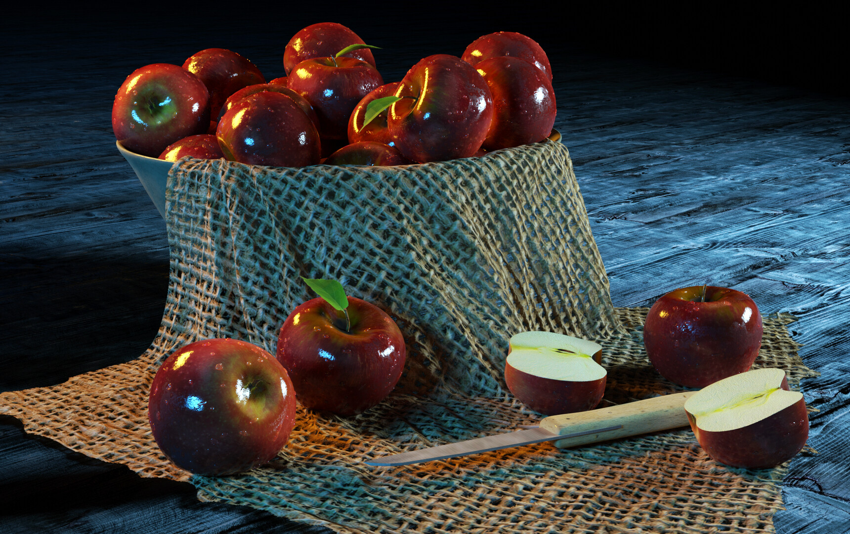 ArtStation - the apple scene