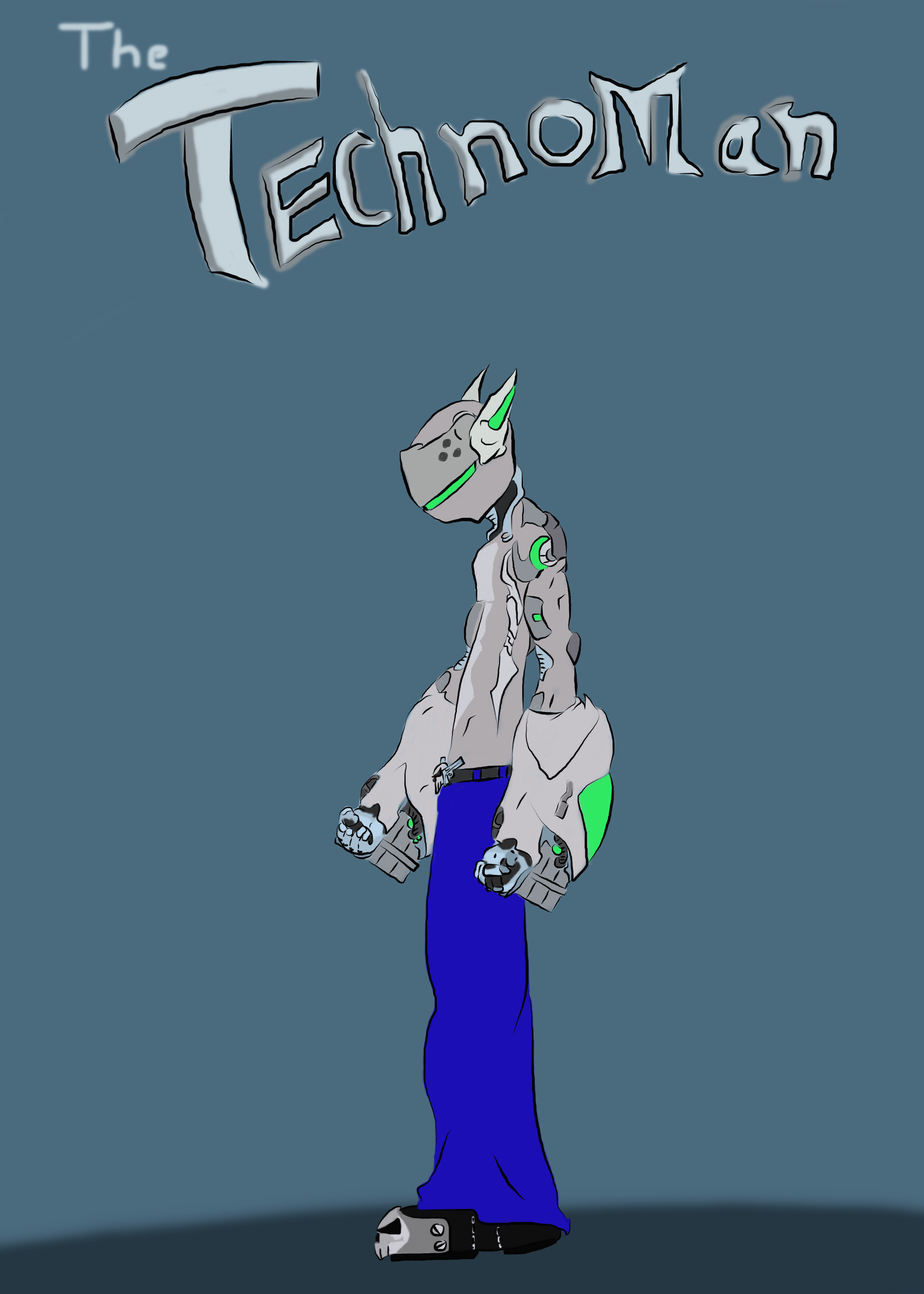 ArtStation - The Technoman Cover Test