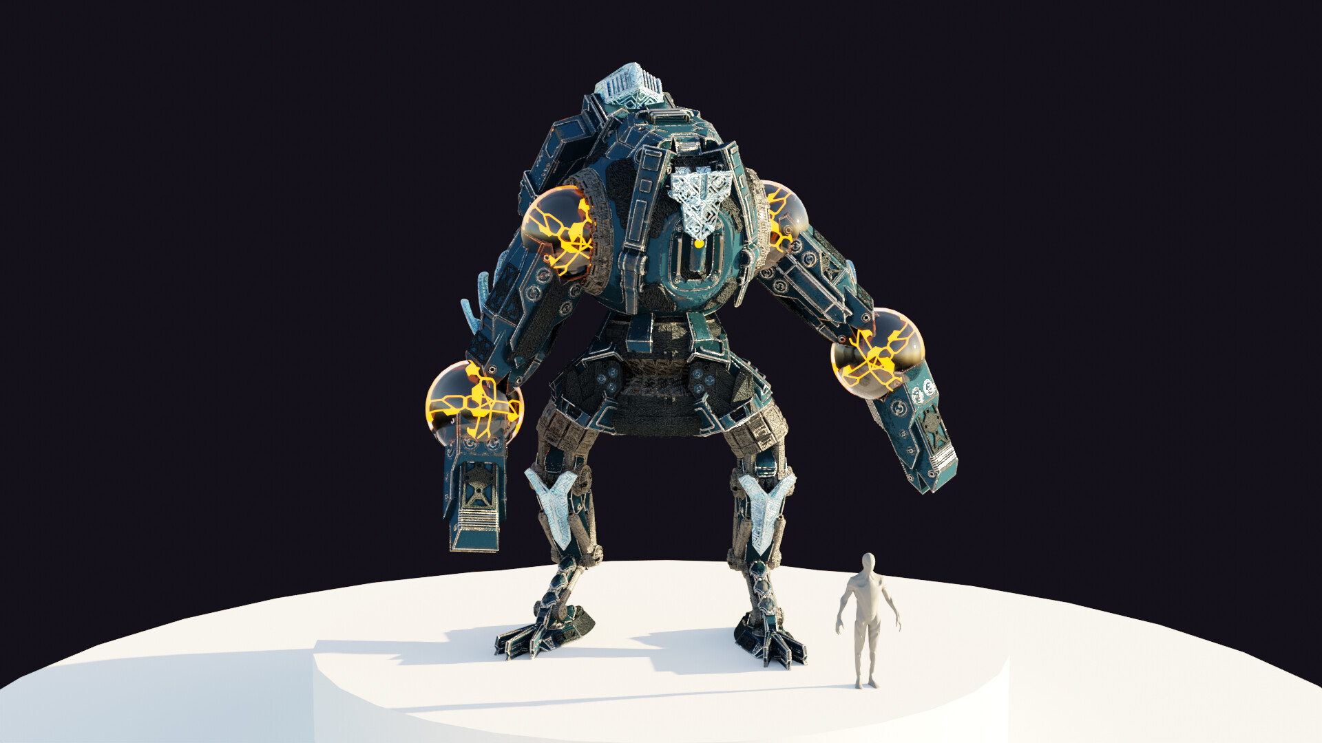 ArtStation - Heavy Armor - Kitbashing and Texturing practice