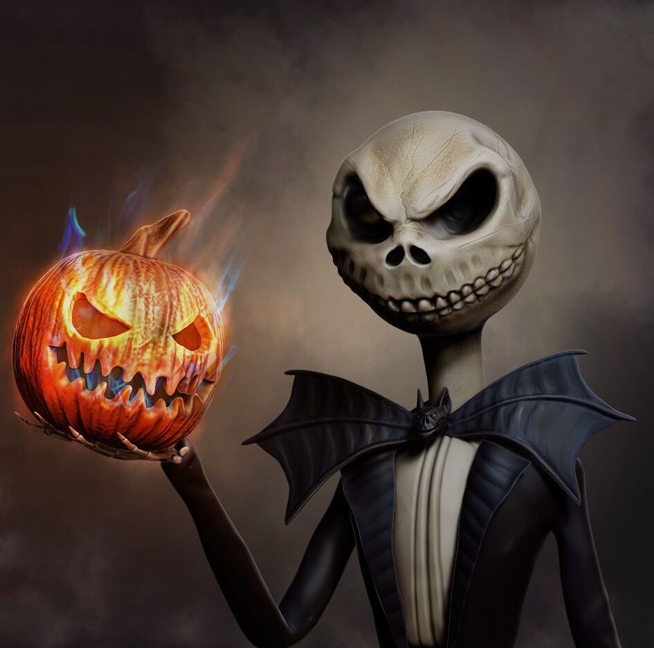 skeleton pumpkin king