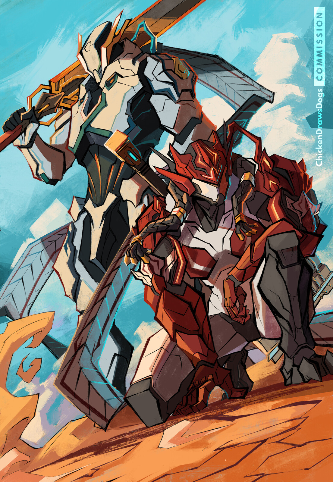 Chicken Draws Dogs - WARFRAME - The Storm