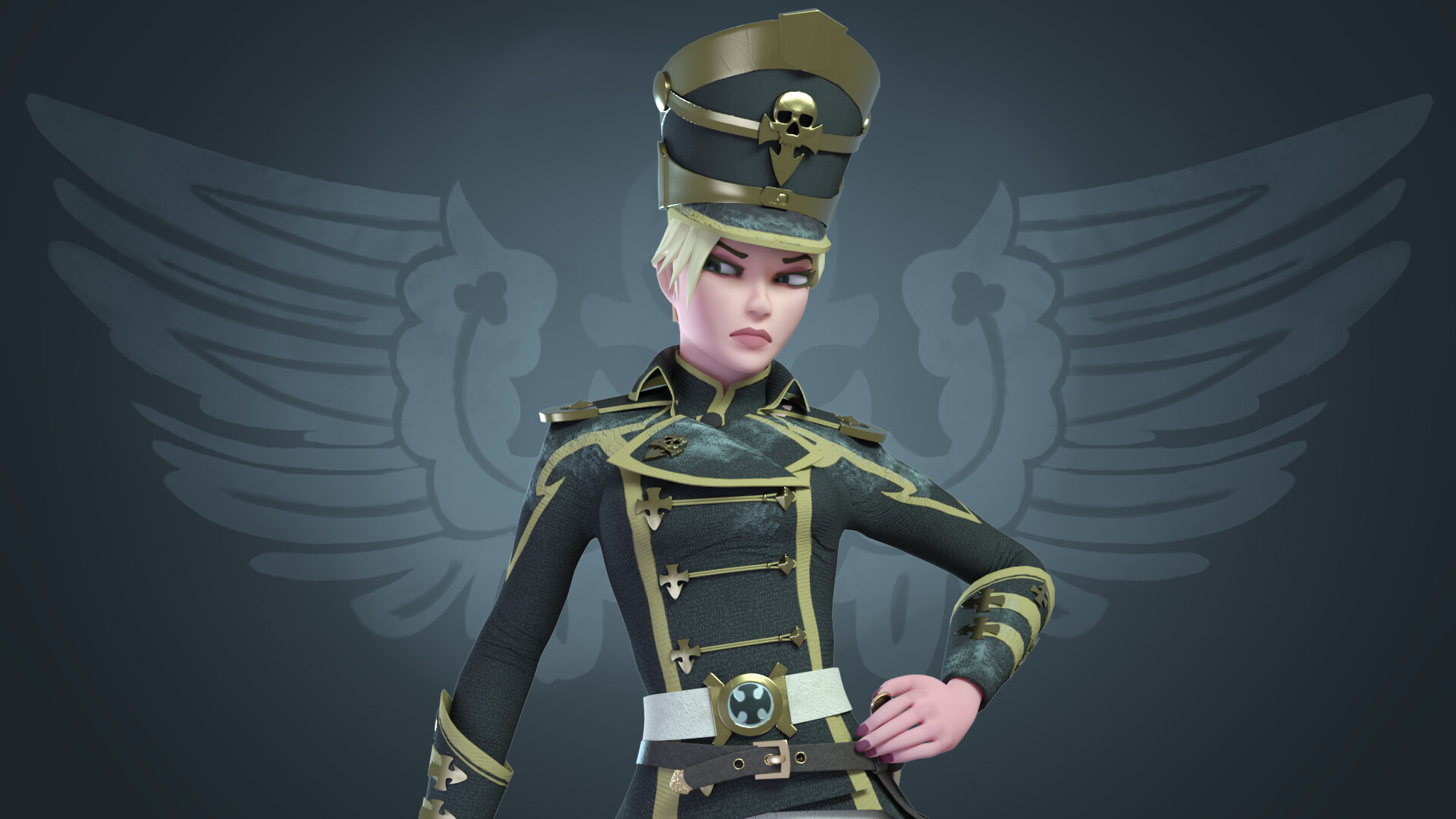 ArtStation - Hilda the Imperial soldier