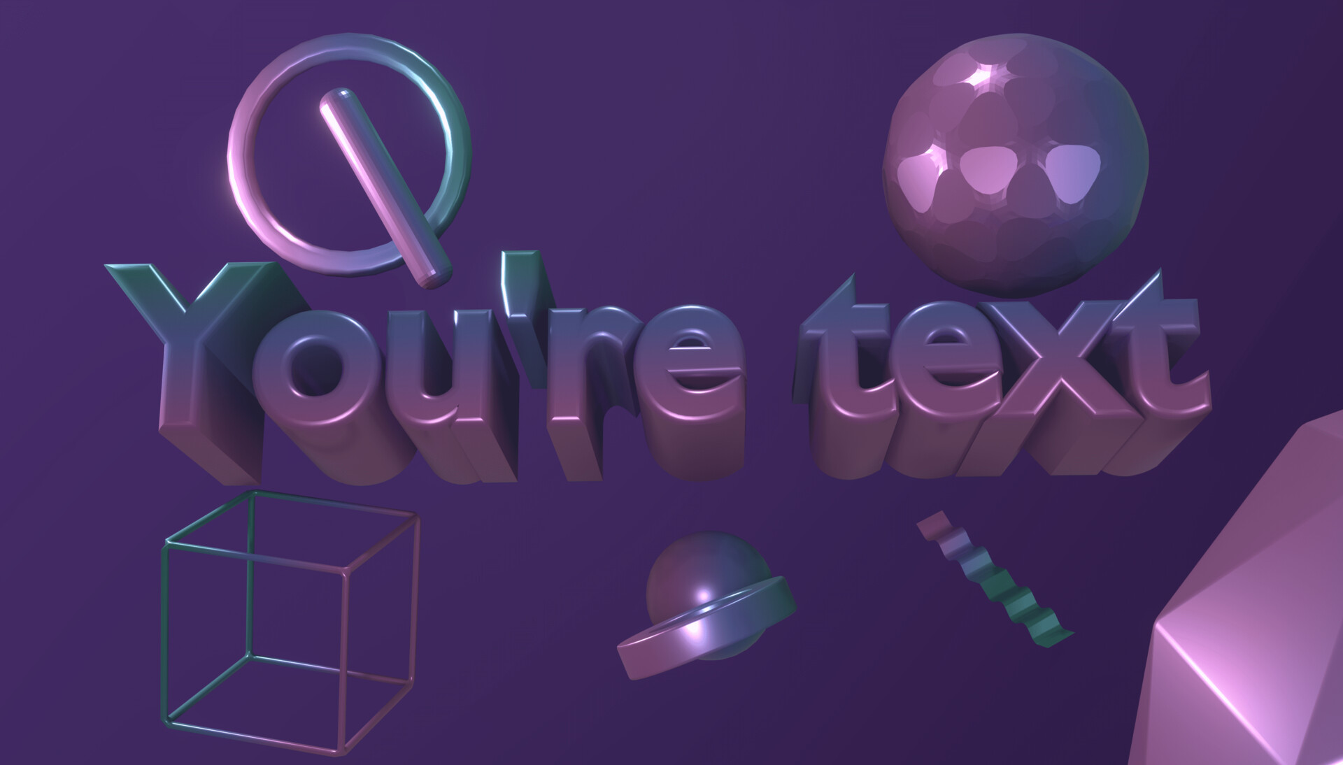 ArtStation - Abstract Text