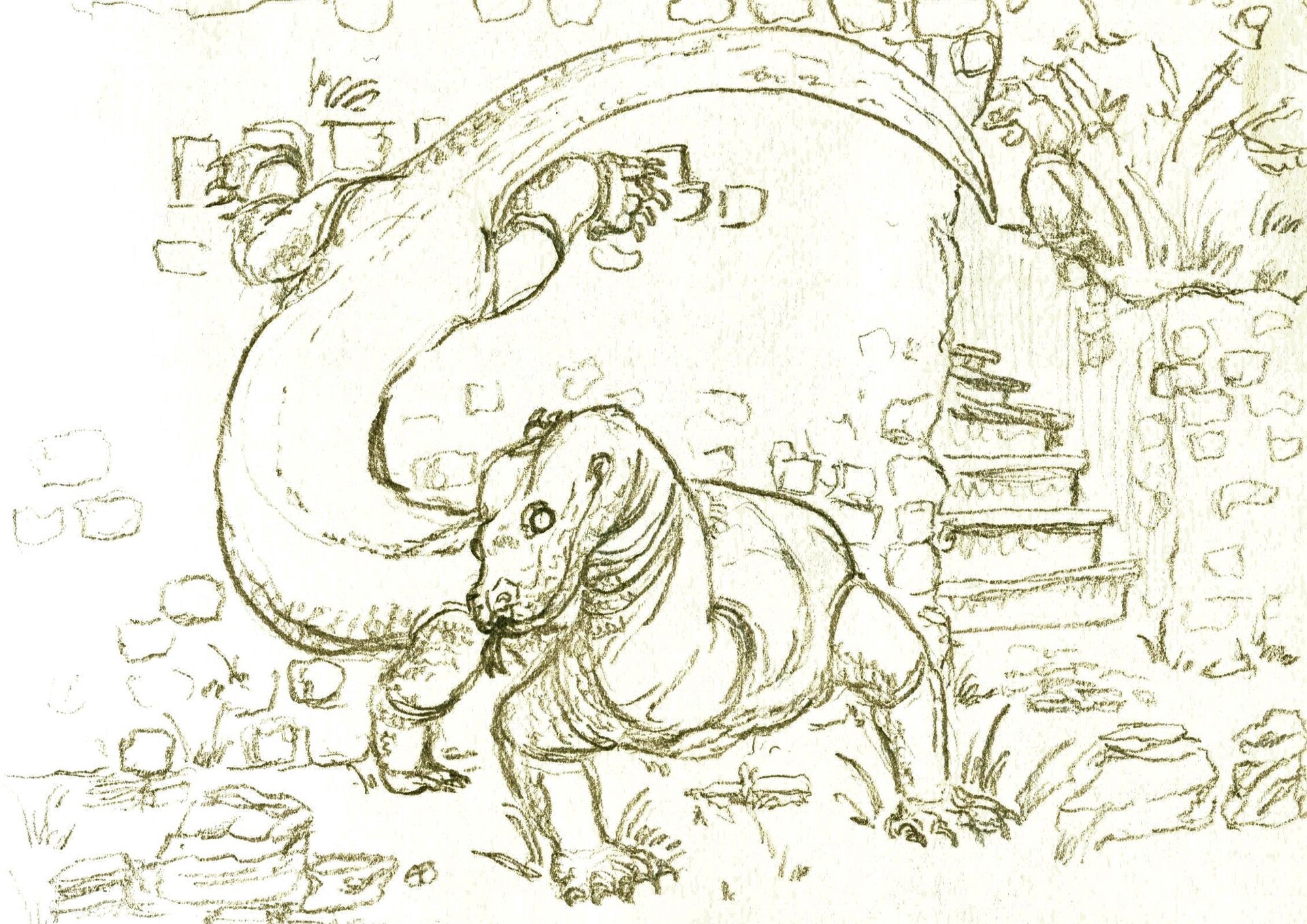 ArtStation - Inktober day 30: slither