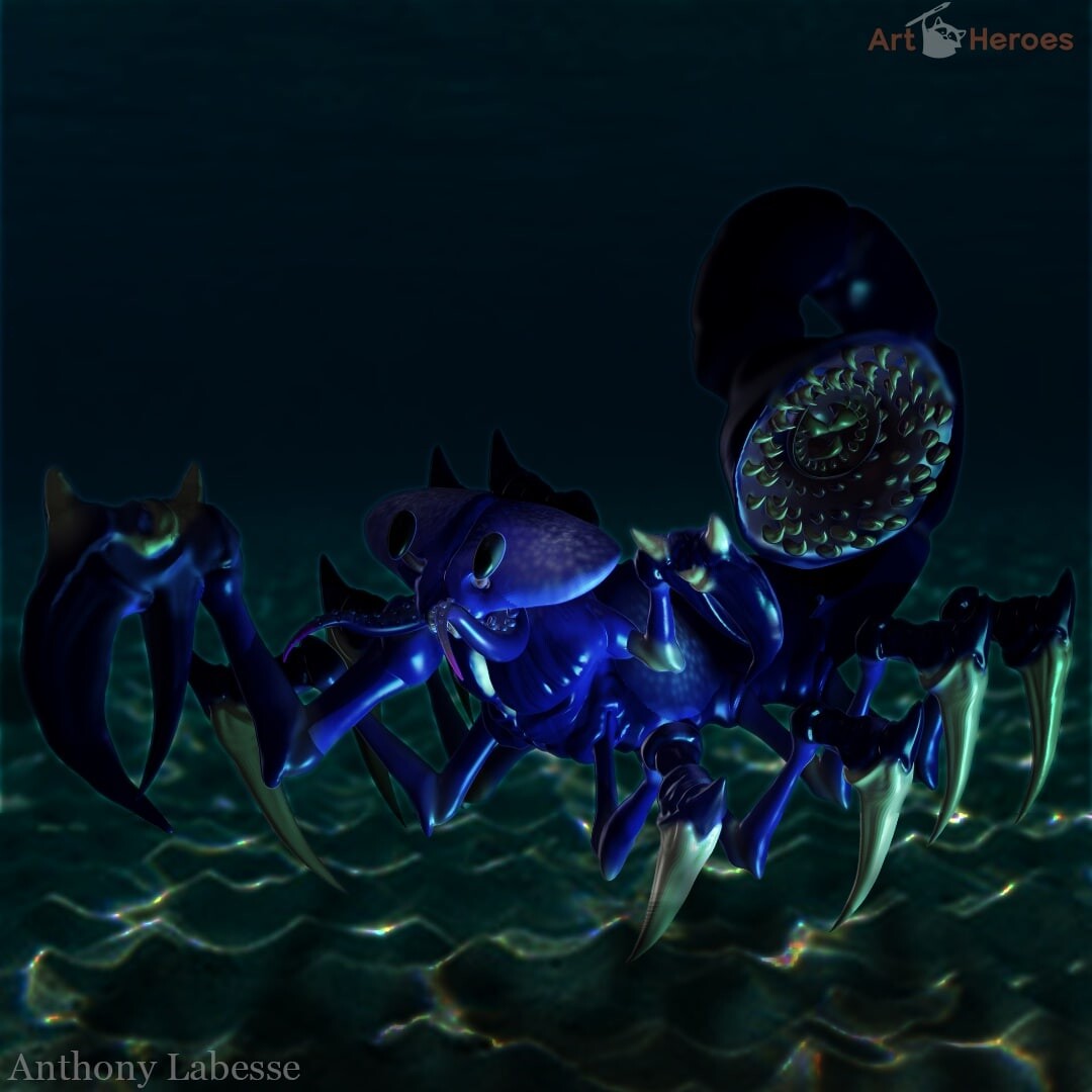 ArtStation - Abyssal Monster - Contest Halloween 2021