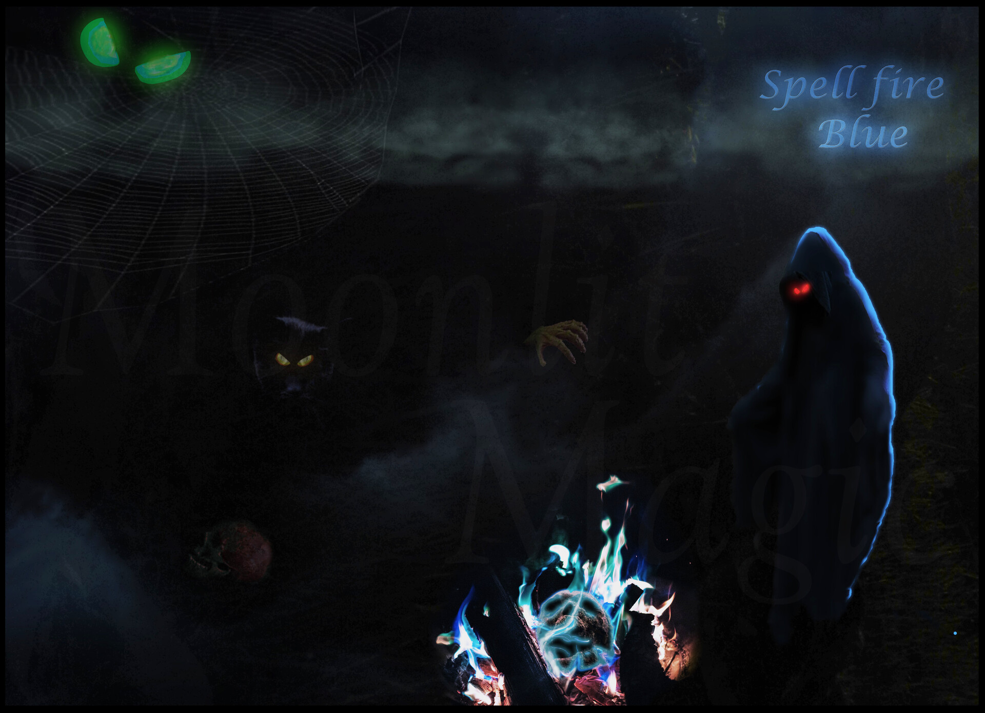 ArtStation - Spell Fire Blue