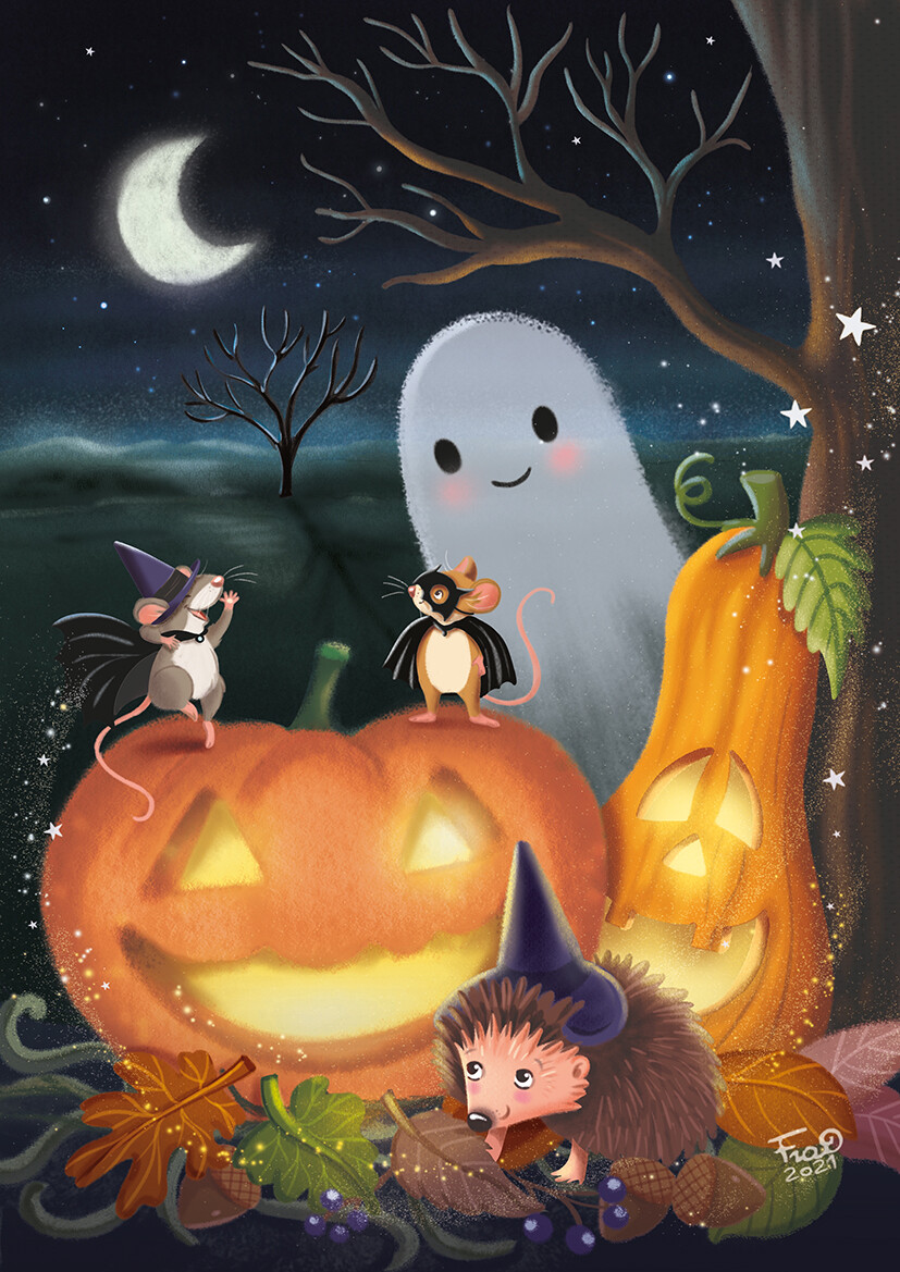 ArtStation - Spooky Night ! Halloween