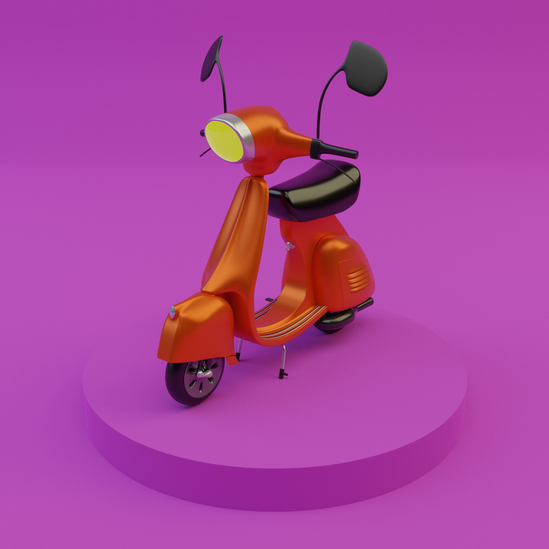 ArtStation - Cartoon moped