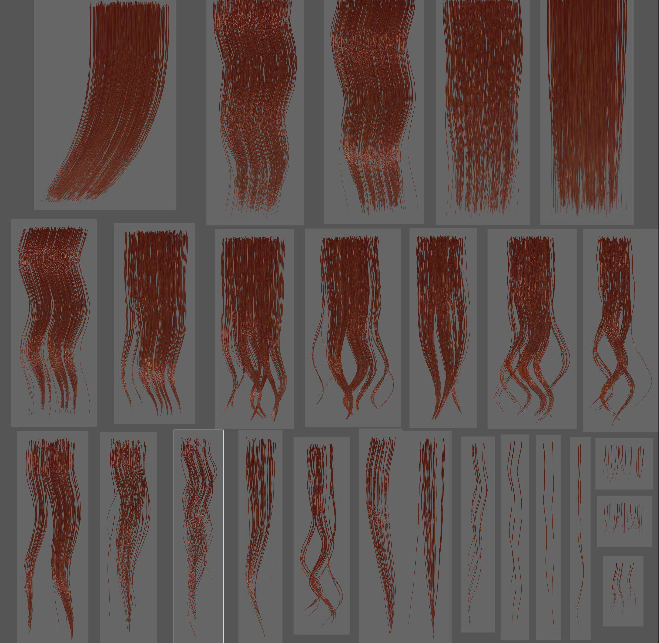 Mona Fuchs - Realism - Hair Cards Project