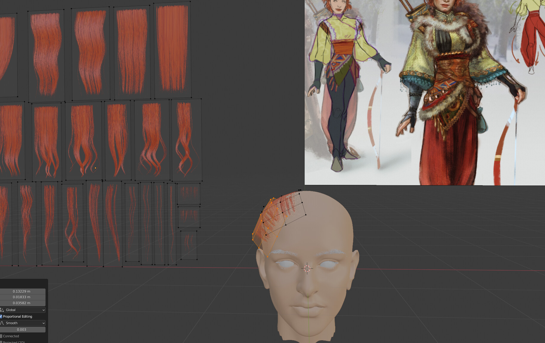 Mona Fuchs - Realism - Hair Cards Project