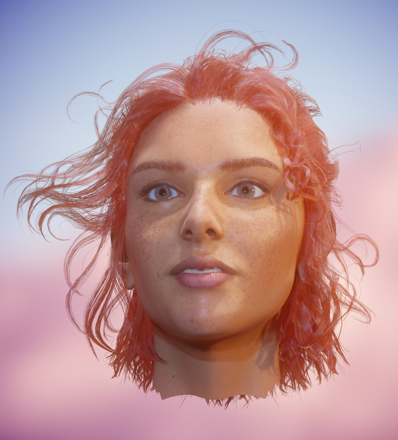 Mona Fuchs - Realism - Hair Cards Project