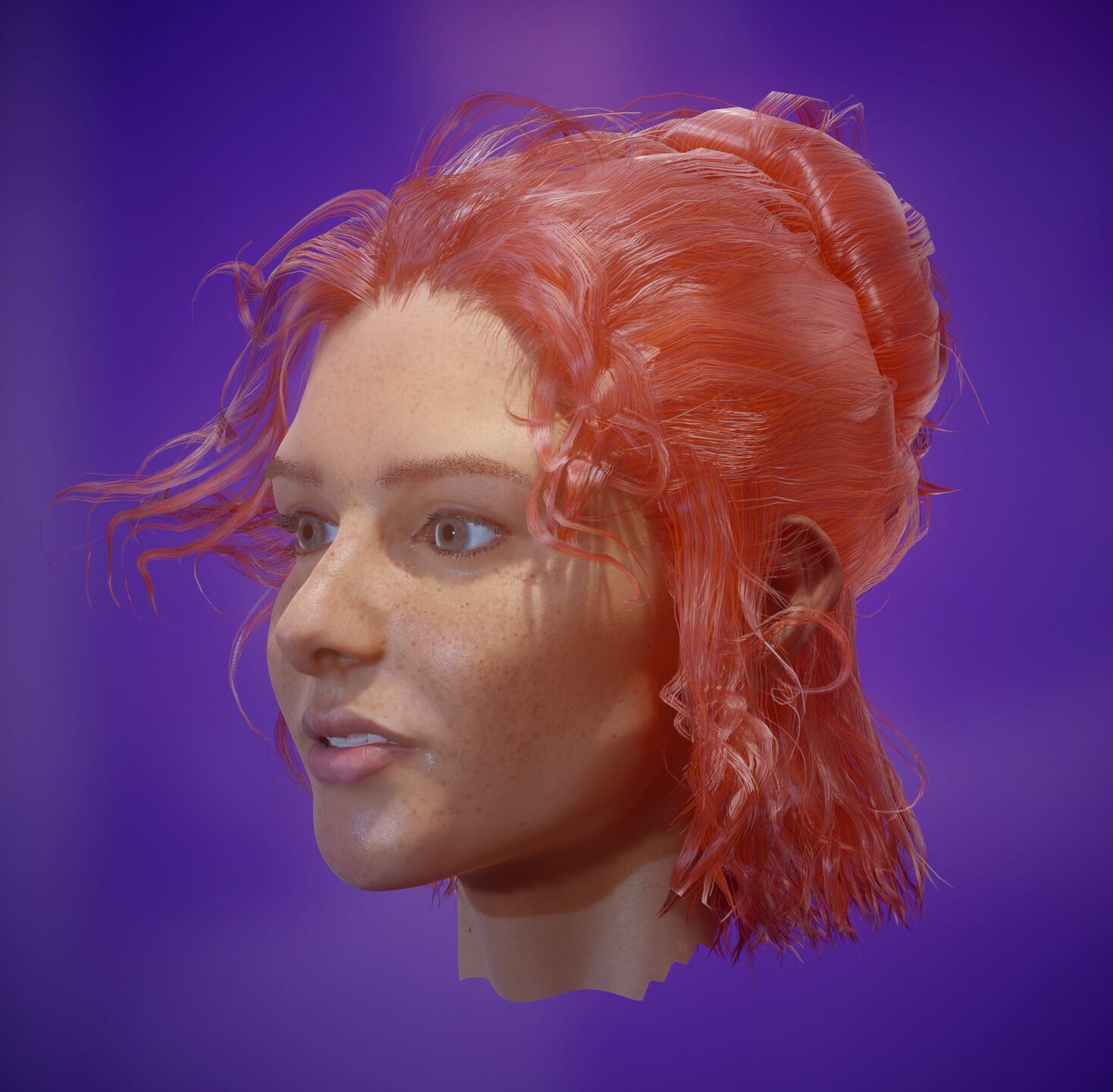 Mona Fuchs - Realism - Hair Cards Project