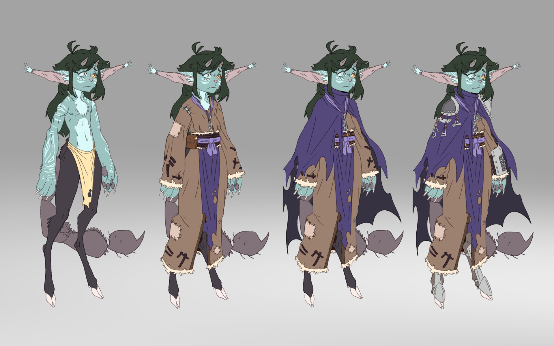 ArtStation - Lynx the Cursed Goblin Character Design (WIP)