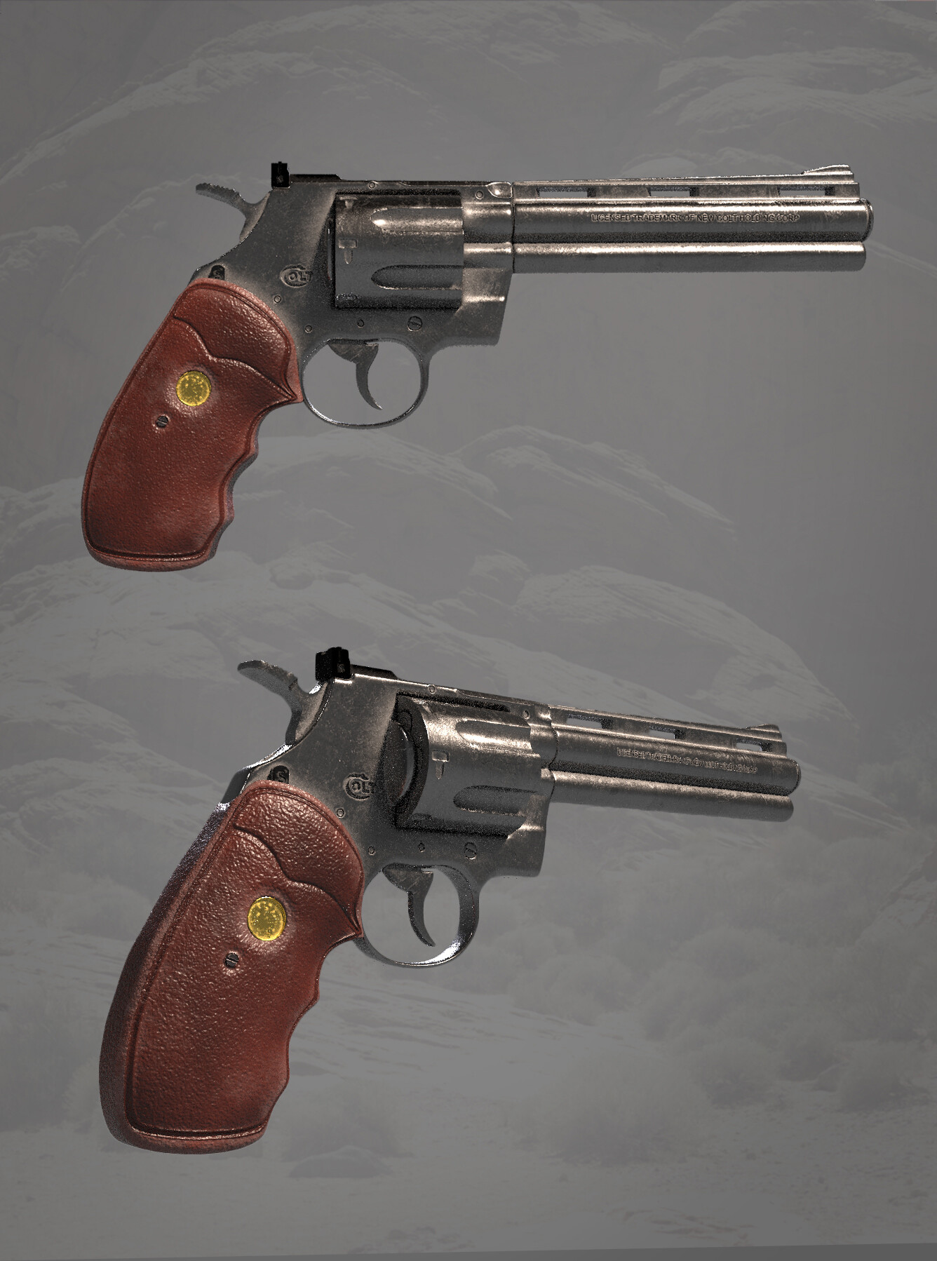 ArtStation - Colt_Python_Revolver