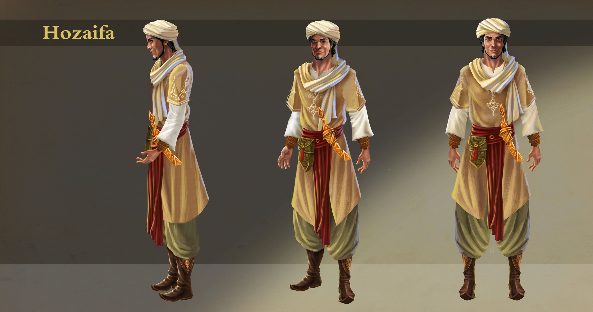 Noha Ibrahim - Hozaifa character design
