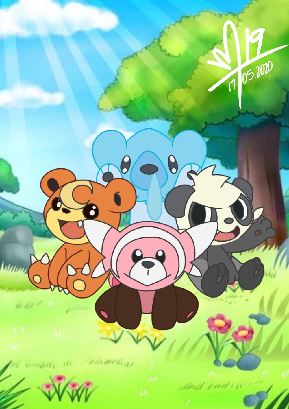 ArtStation - Pokémon Bears Commission