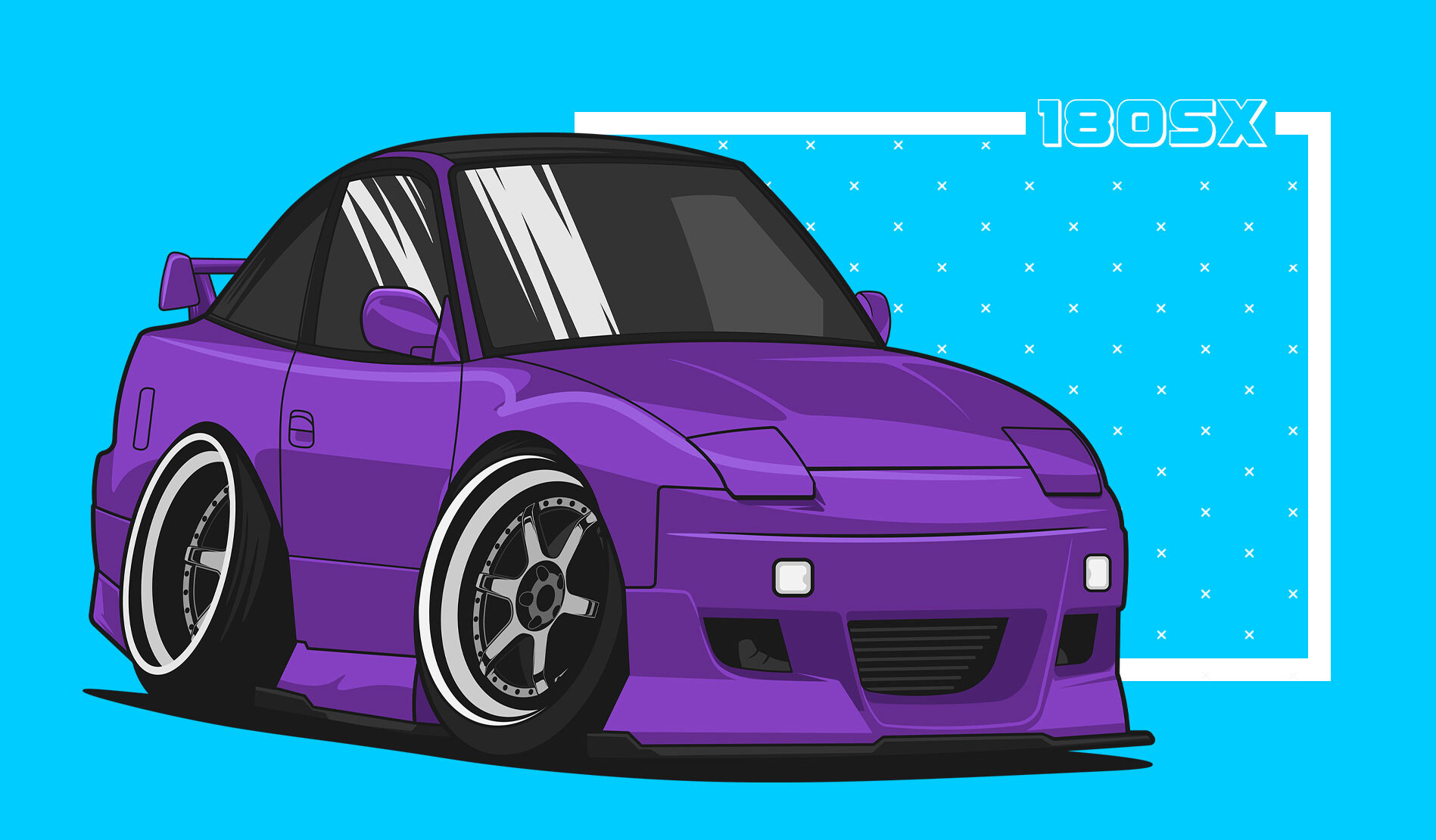 ArtStation - Nissan 180sx cartoon edition
