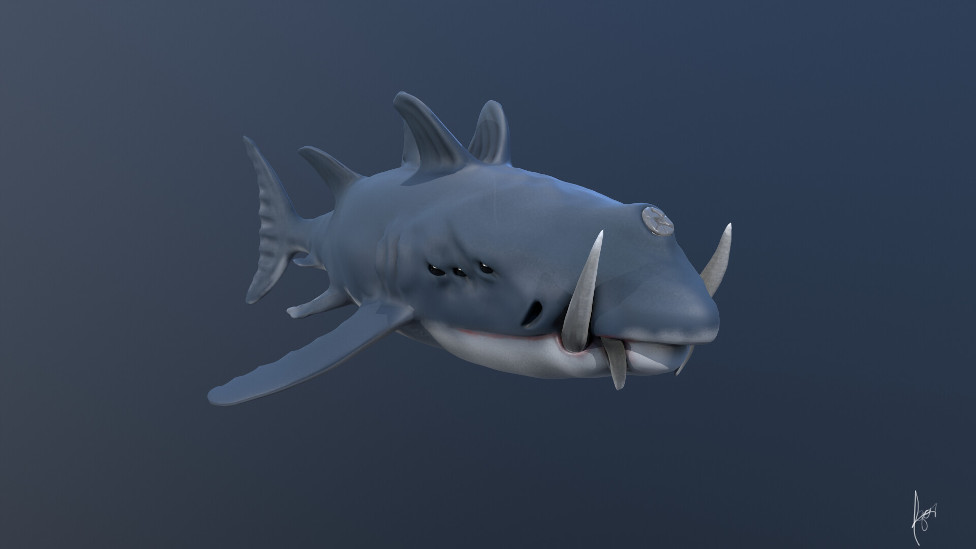 ArtStation - monster shark