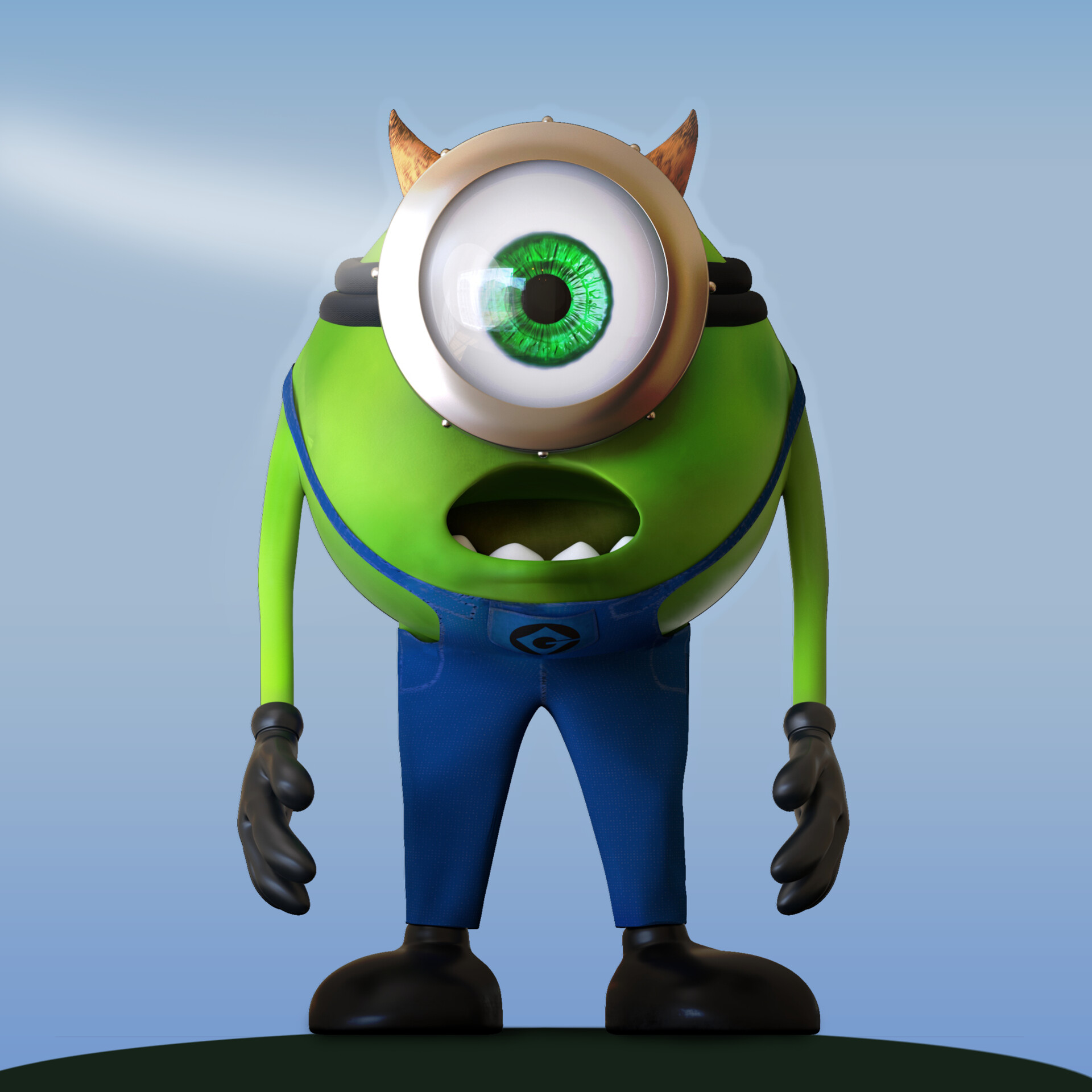 ArtStation - What if Mike wazowski was a Minion?
