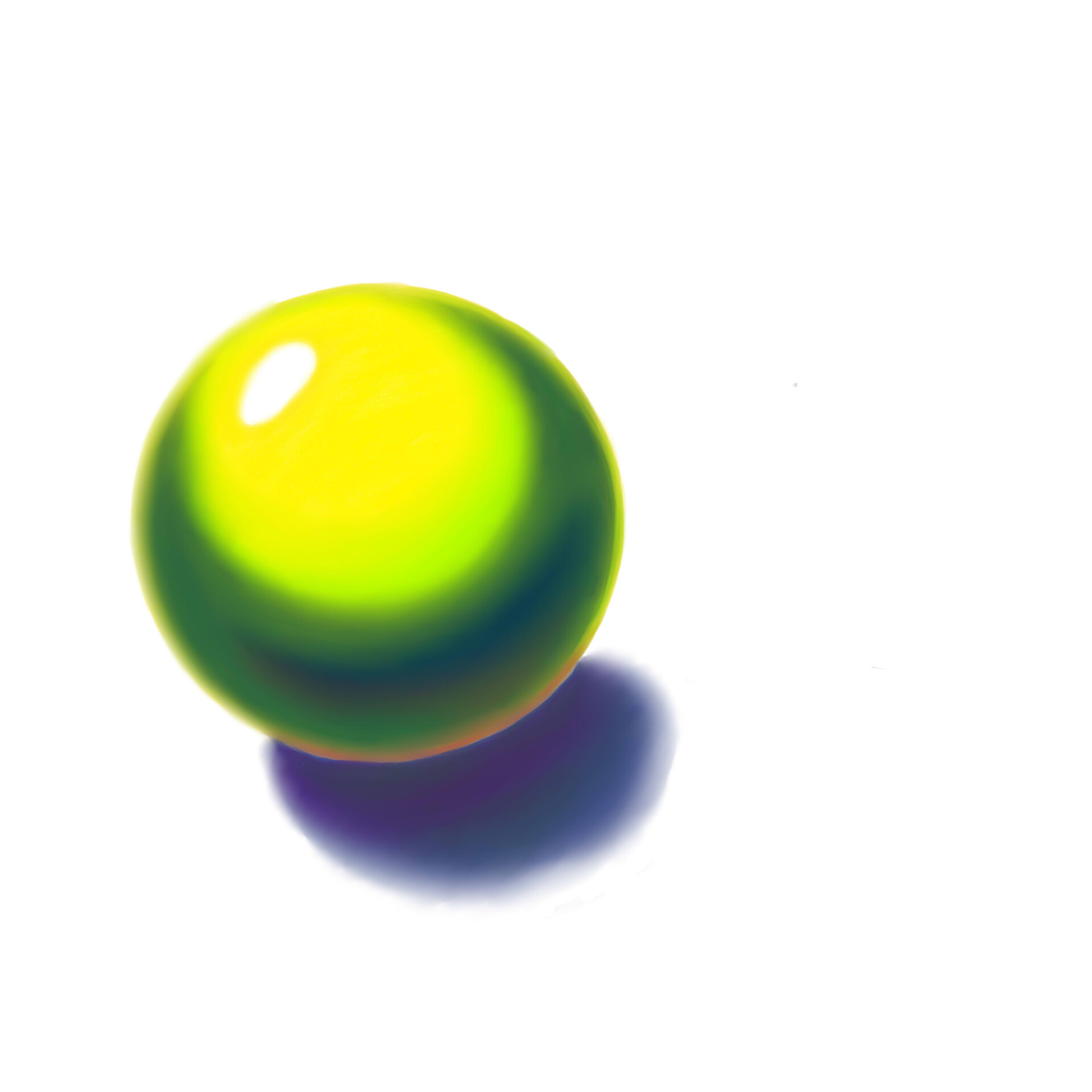 ArtStation - Green shaded Ball practice