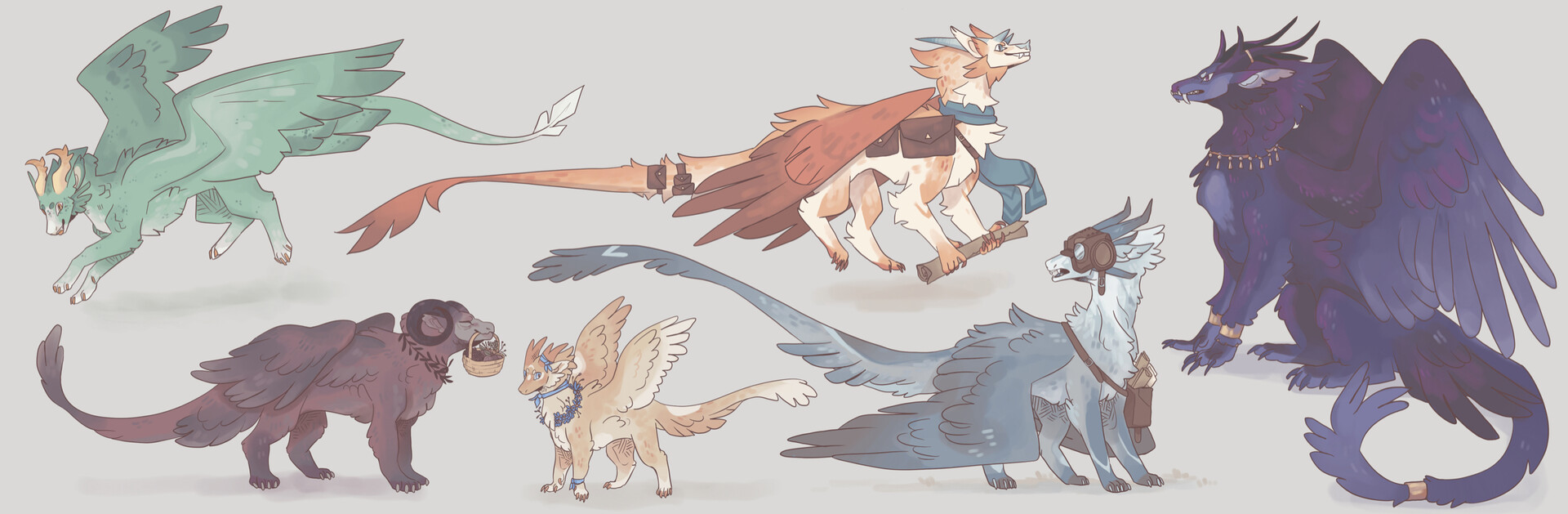 ArtStation - An Assortment of Dragons