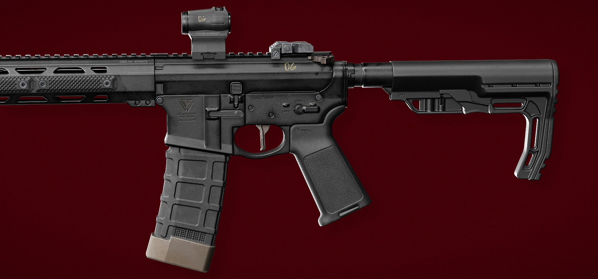 Stellar Works - SAR-15 Rifle| Game Ready