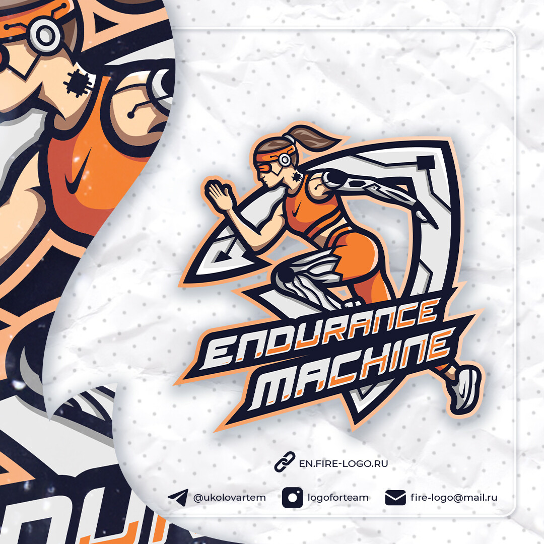 ArtStation - Mascot logo for a running club