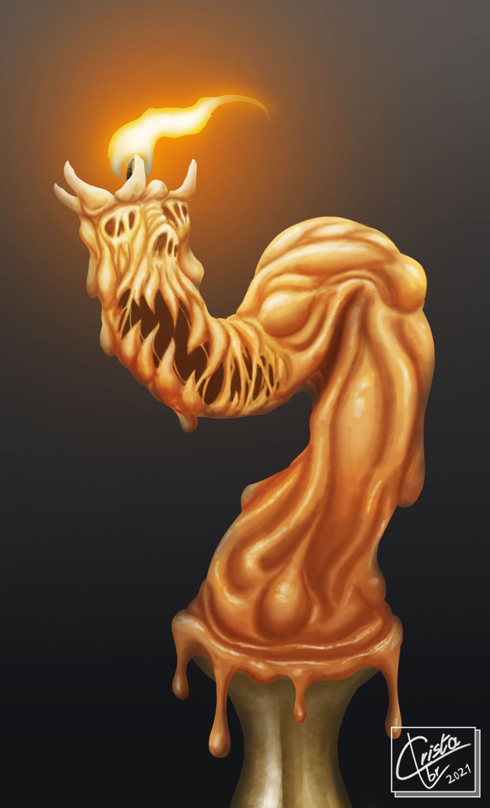 ArtStation - Magictober 2021 (3): Possessed Candle