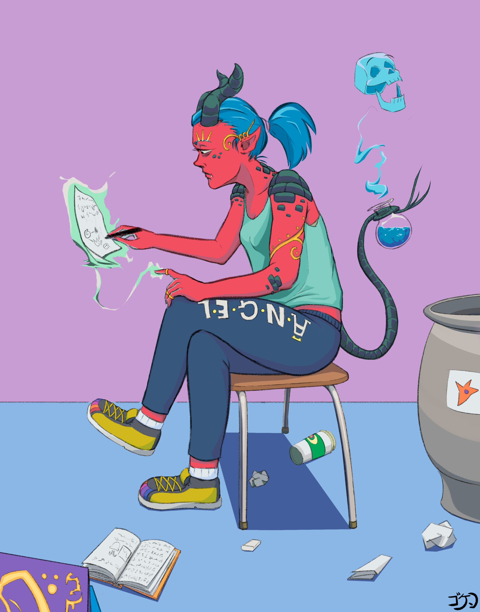 ArtStation - Demon Student