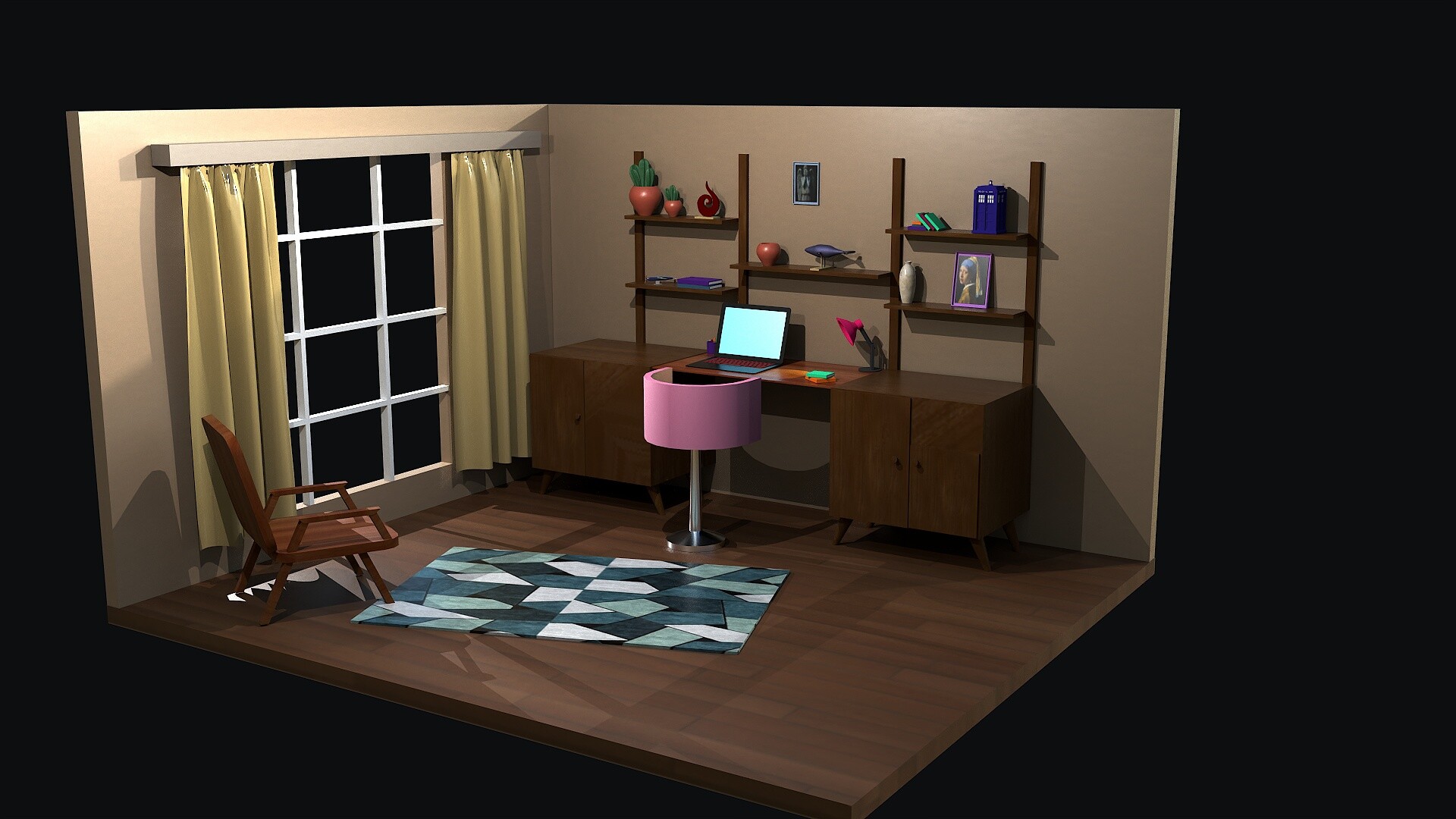 ArtStation - Study Room Design