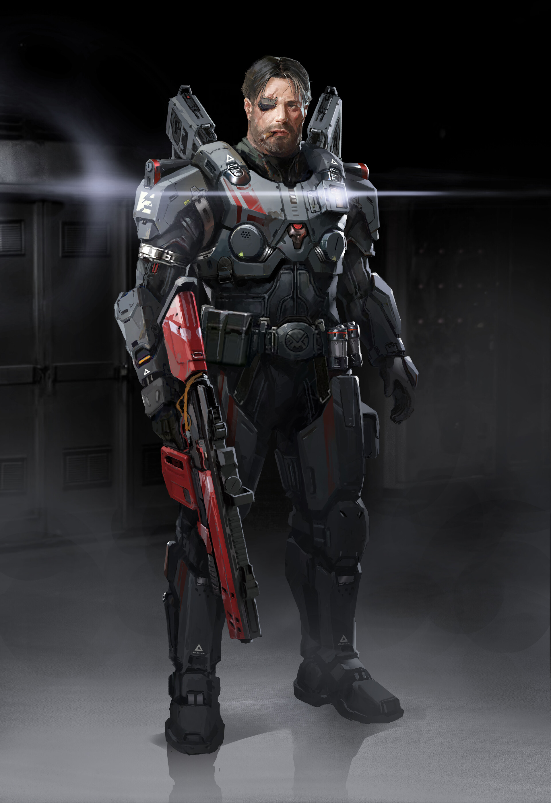 ArtStation - Future-human warrior